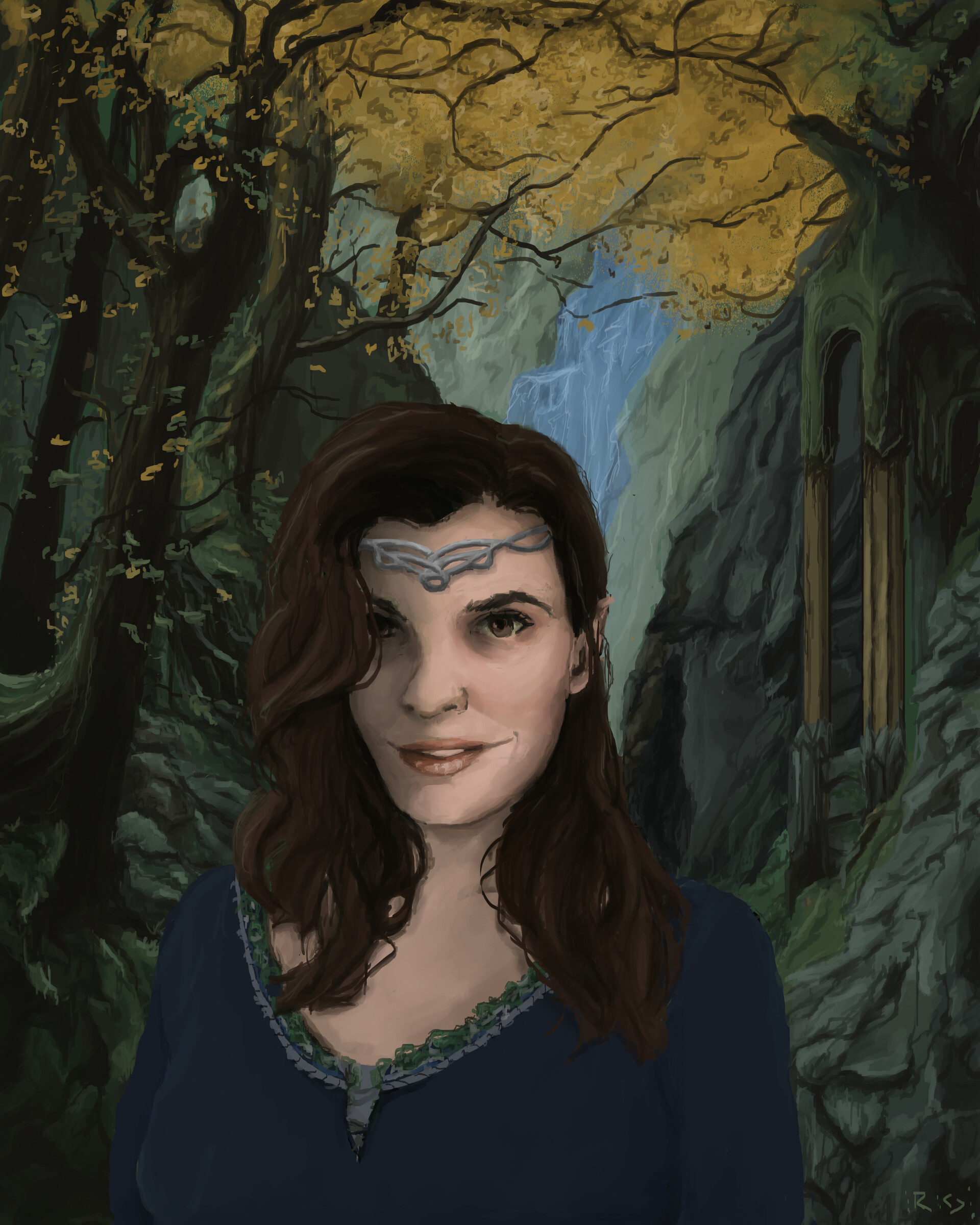 ArtStation - Elf in the Woods