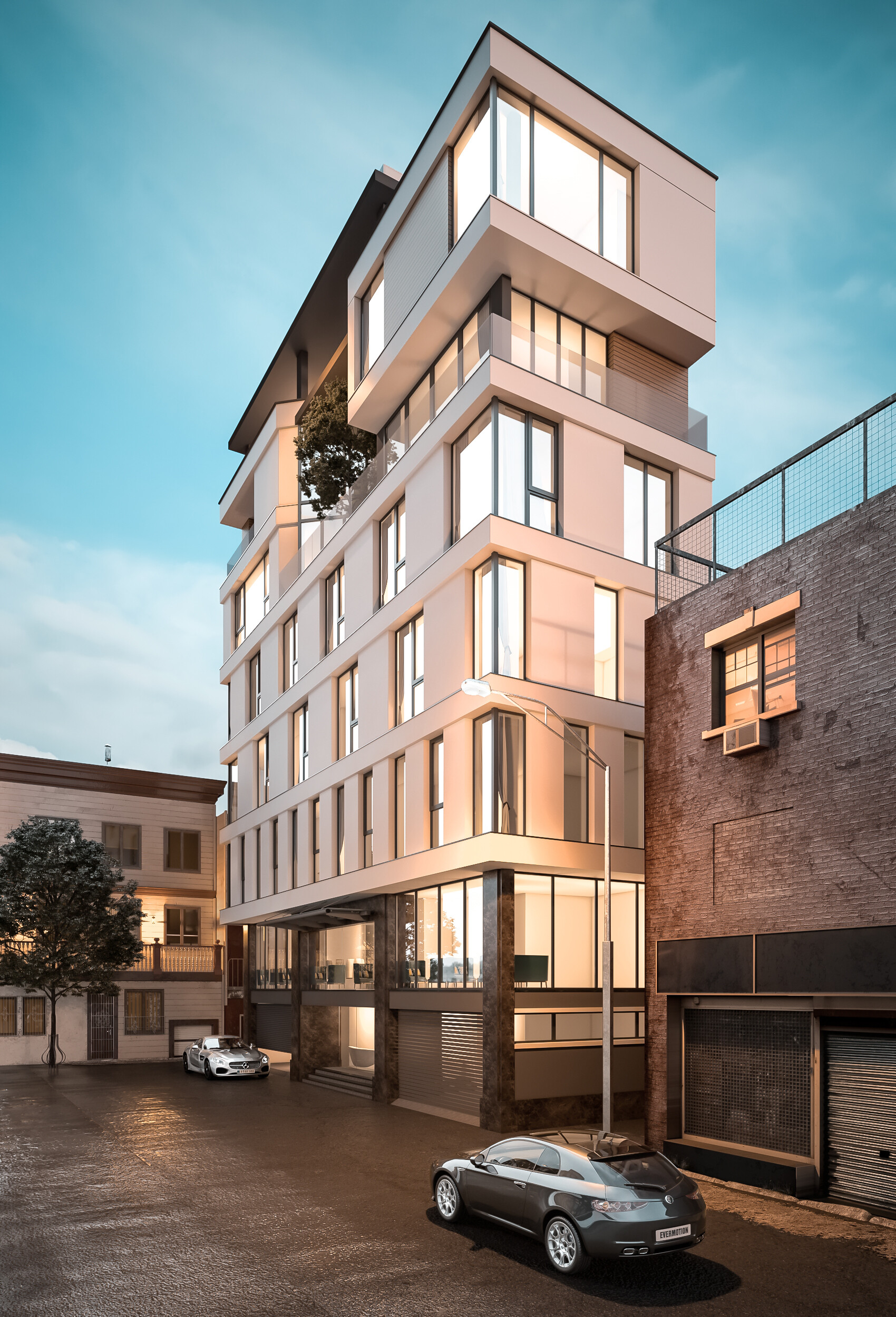 ArtStation - Apartments building design vo 1