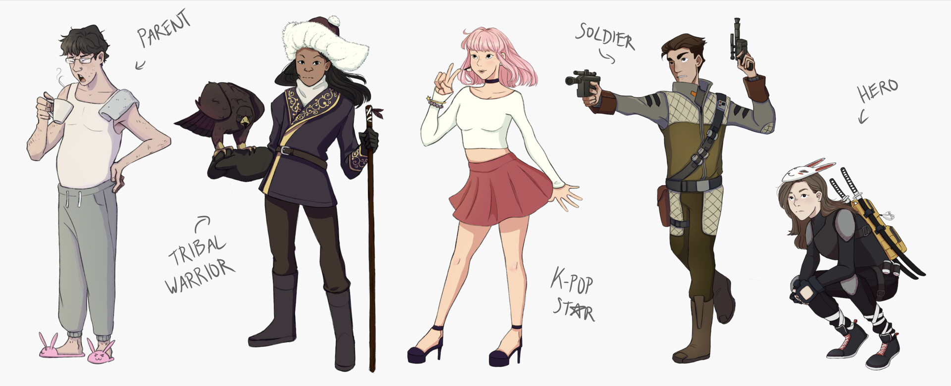 ArtStation - Character Line-up 1