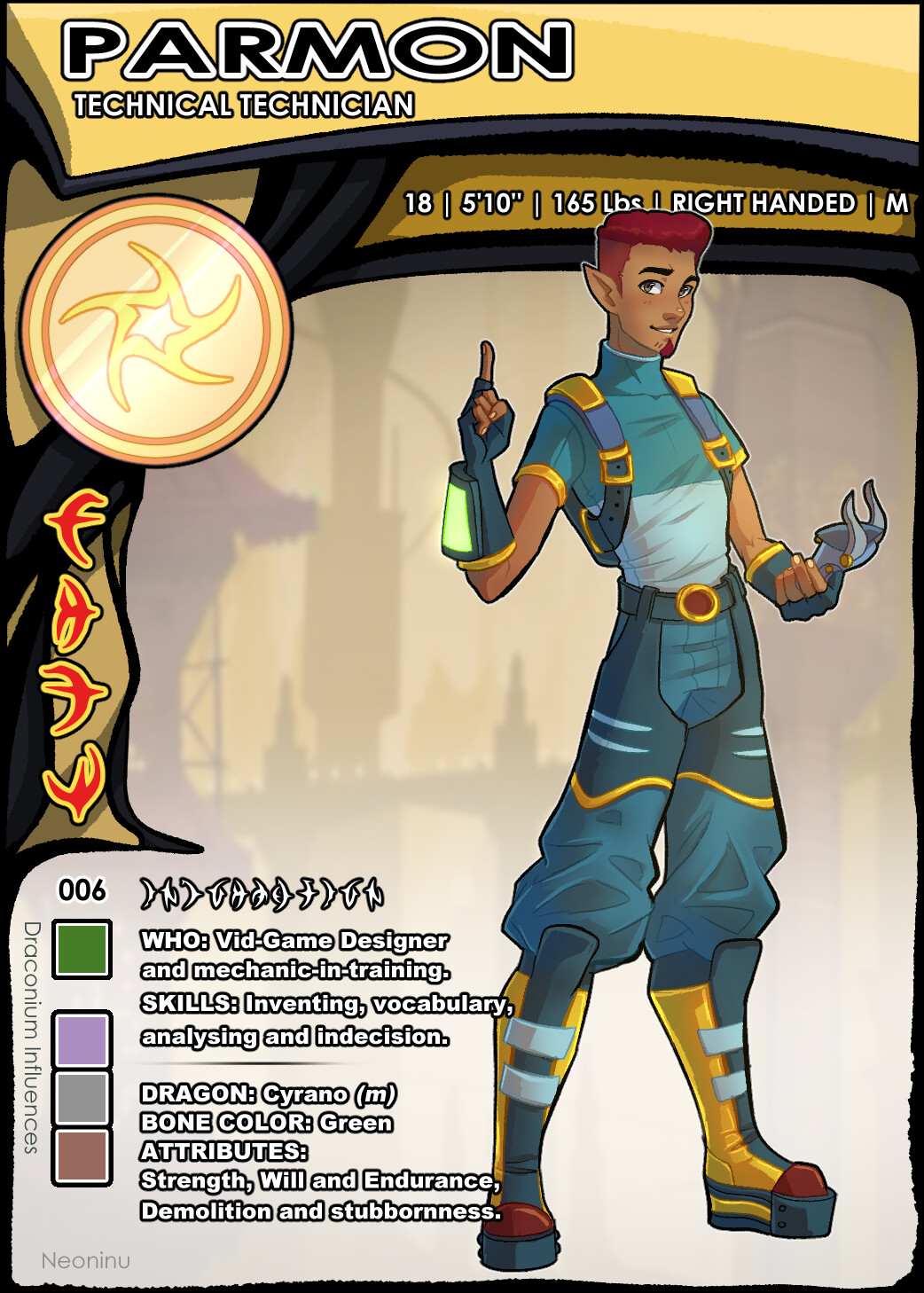 Jennifer Webster - Dragon Booster Reboot Trading Card Designs