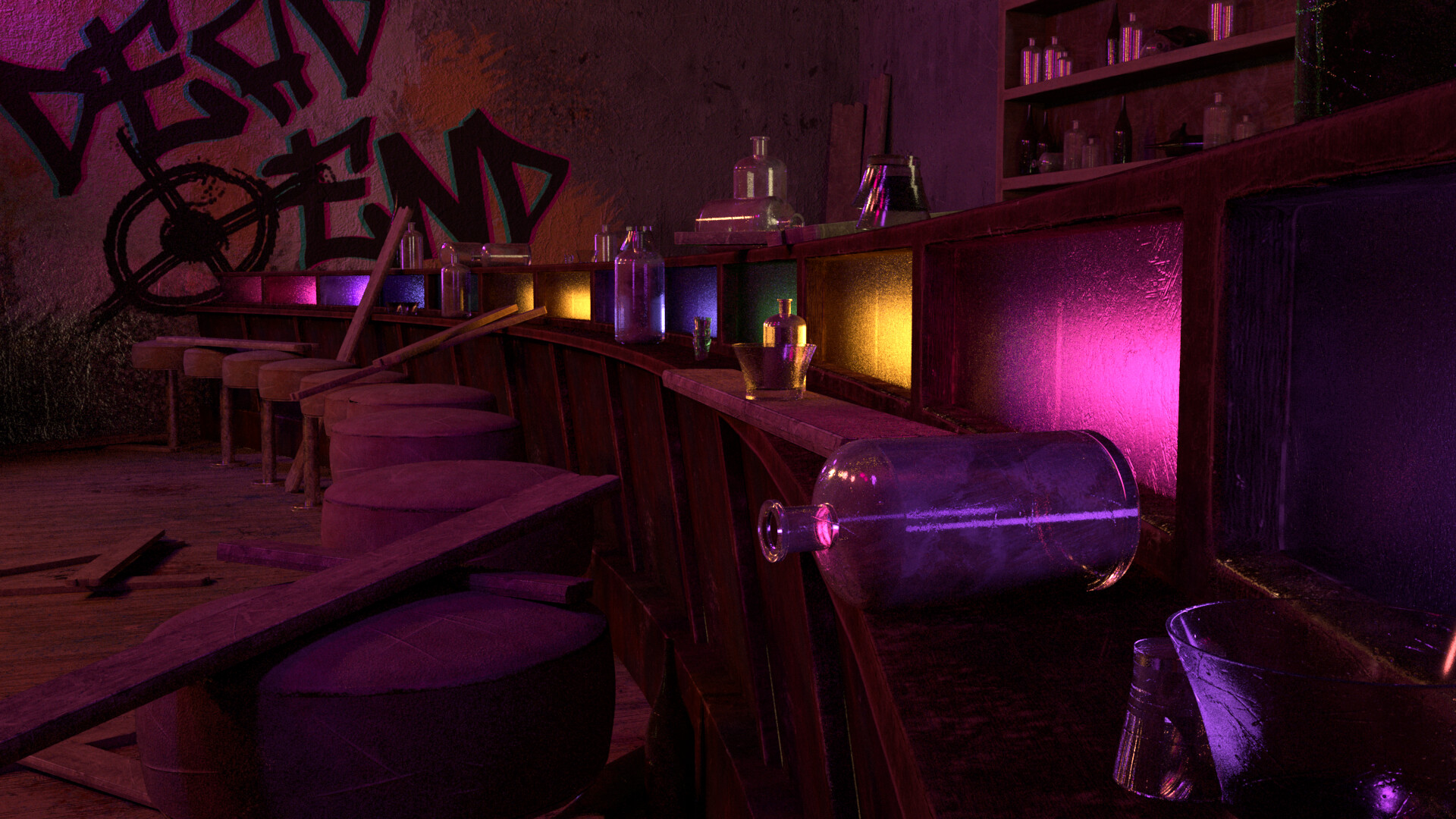 ArtStation - Abandoned Bar