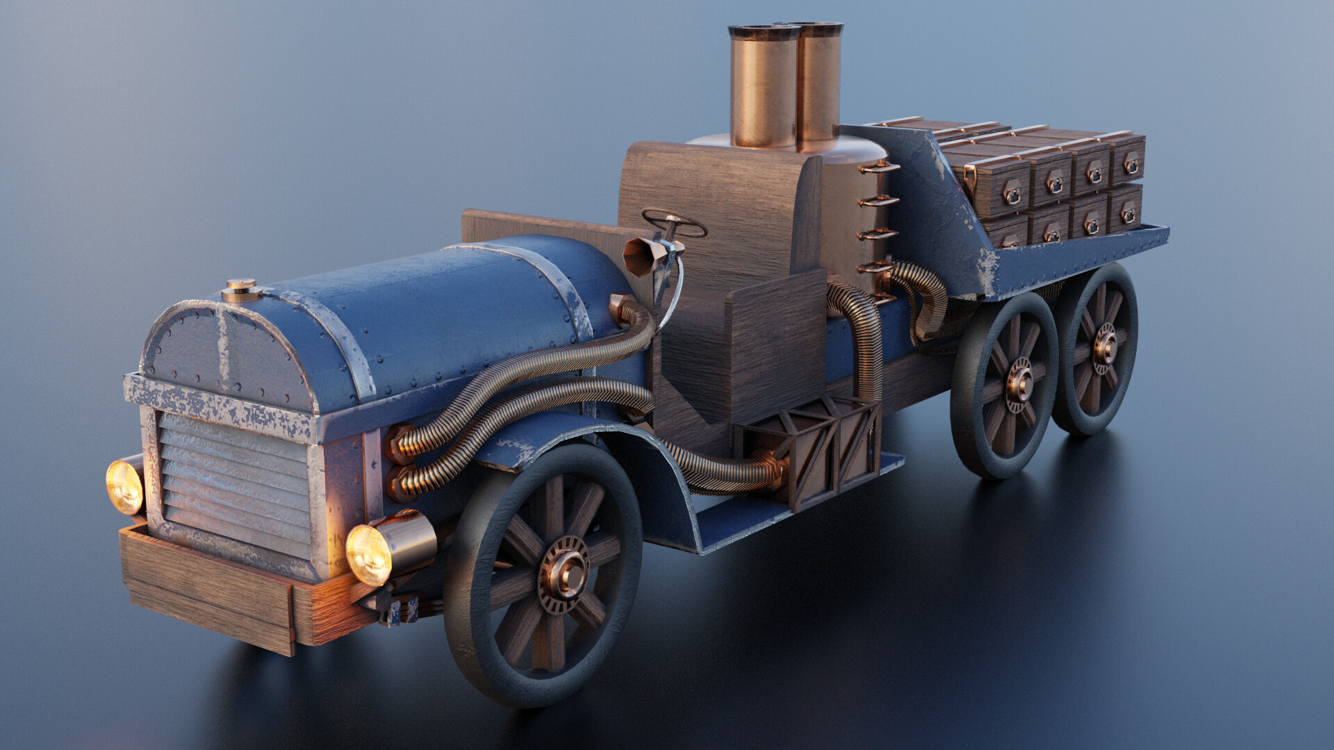 ArtStation - Steam truck