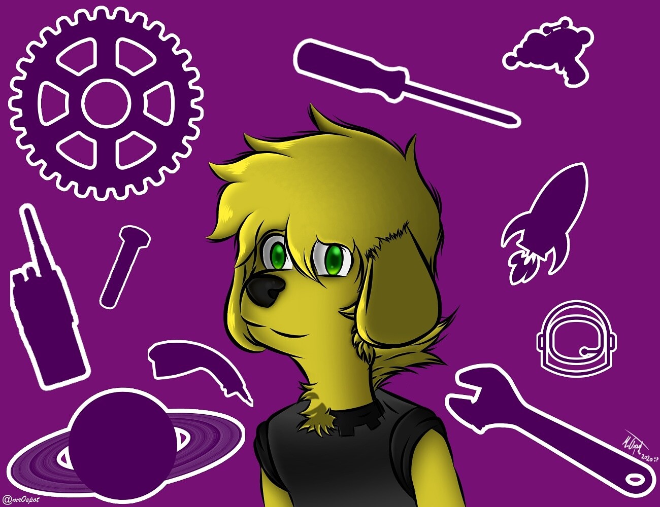 ArtStation - Space dog