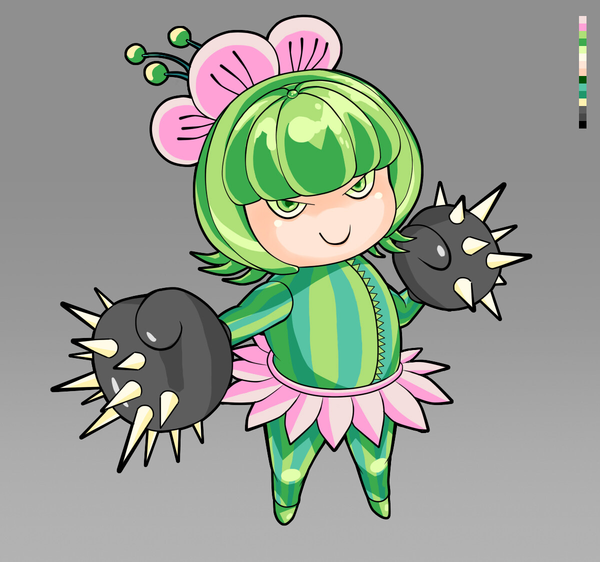 ArtStation - Mobile Game Character Concept " The Cactus Girl"