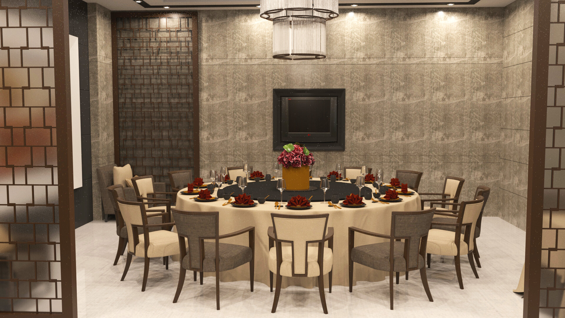 ArtStation - 3D Dining Room/Living Room