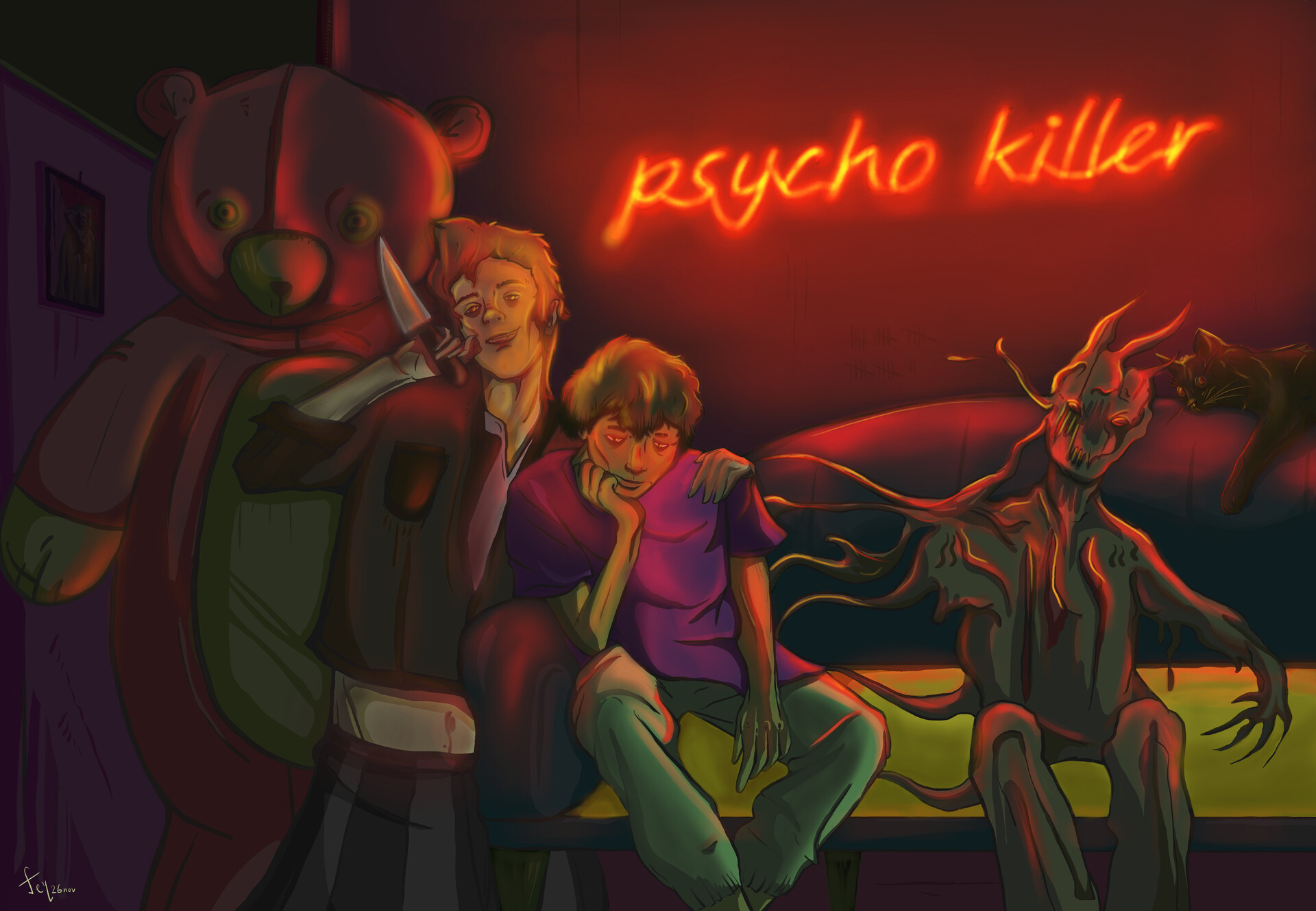 psycho killer artwork