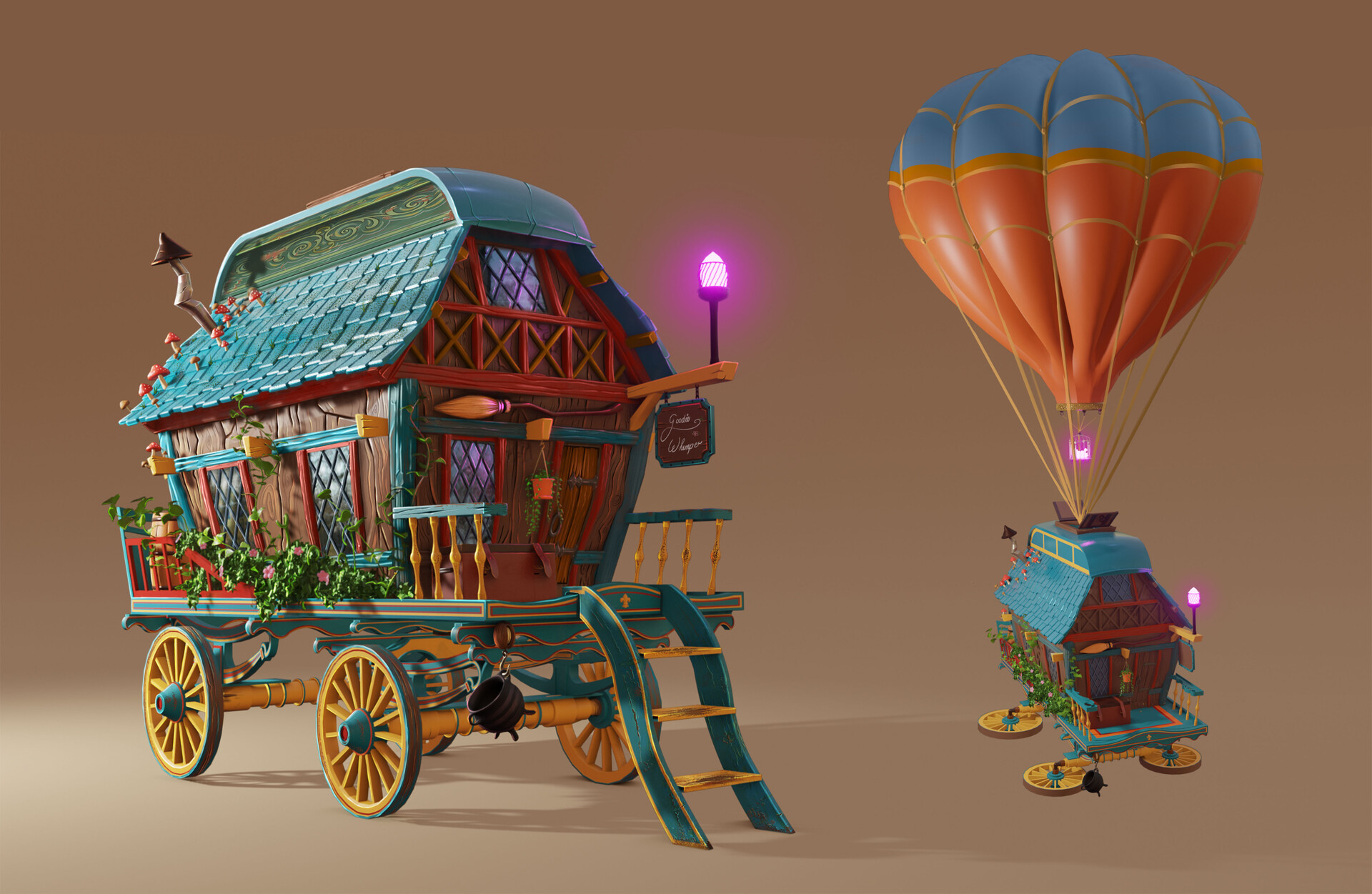 ArtStation - Witches Wagon