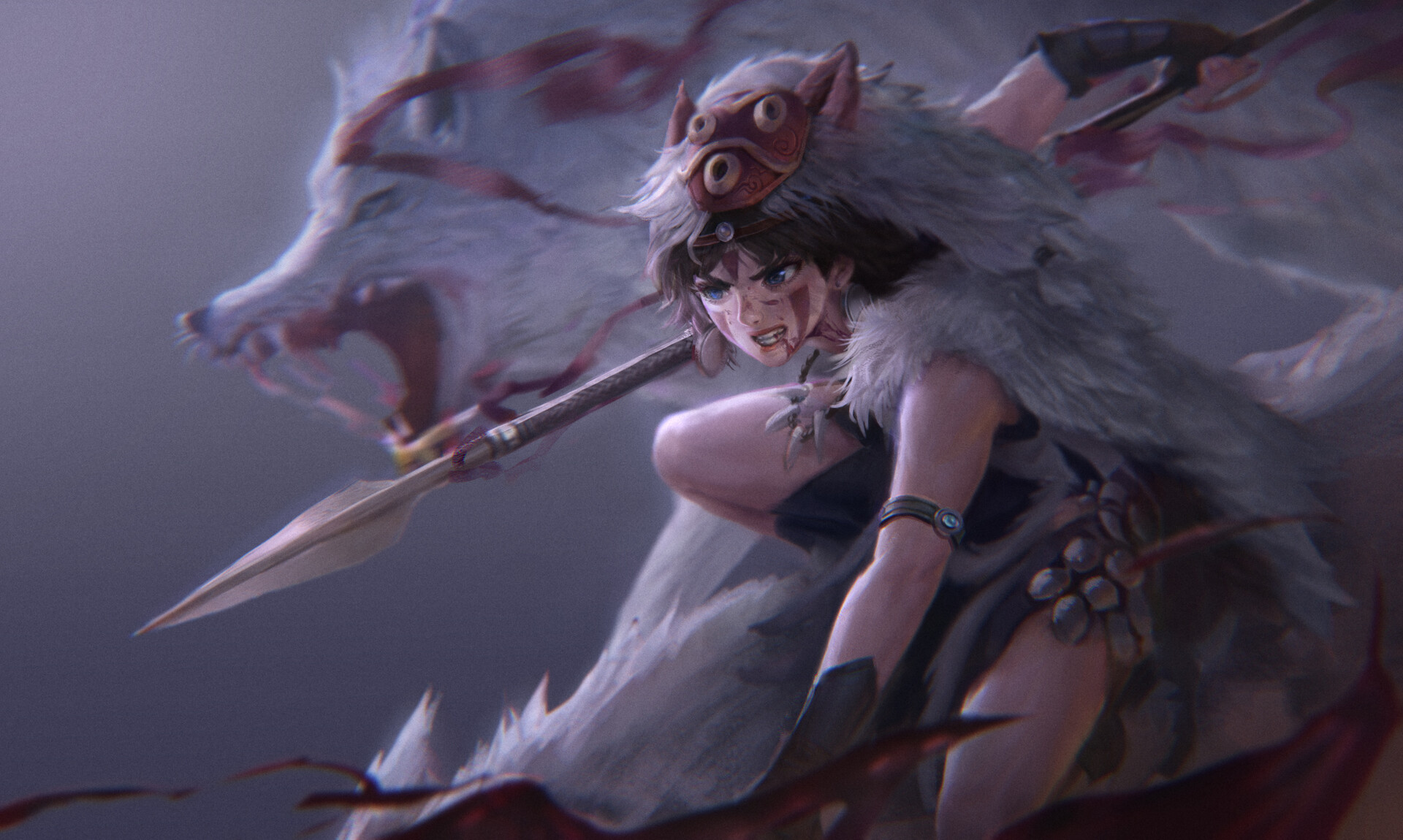 Artstation Princess Mononoke Fan Art