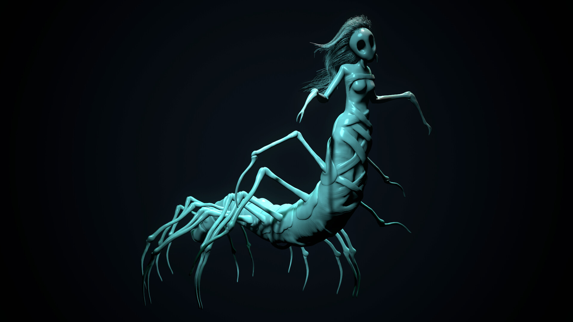 ArtStation - 2020 - Sculpt - The Insect Woman