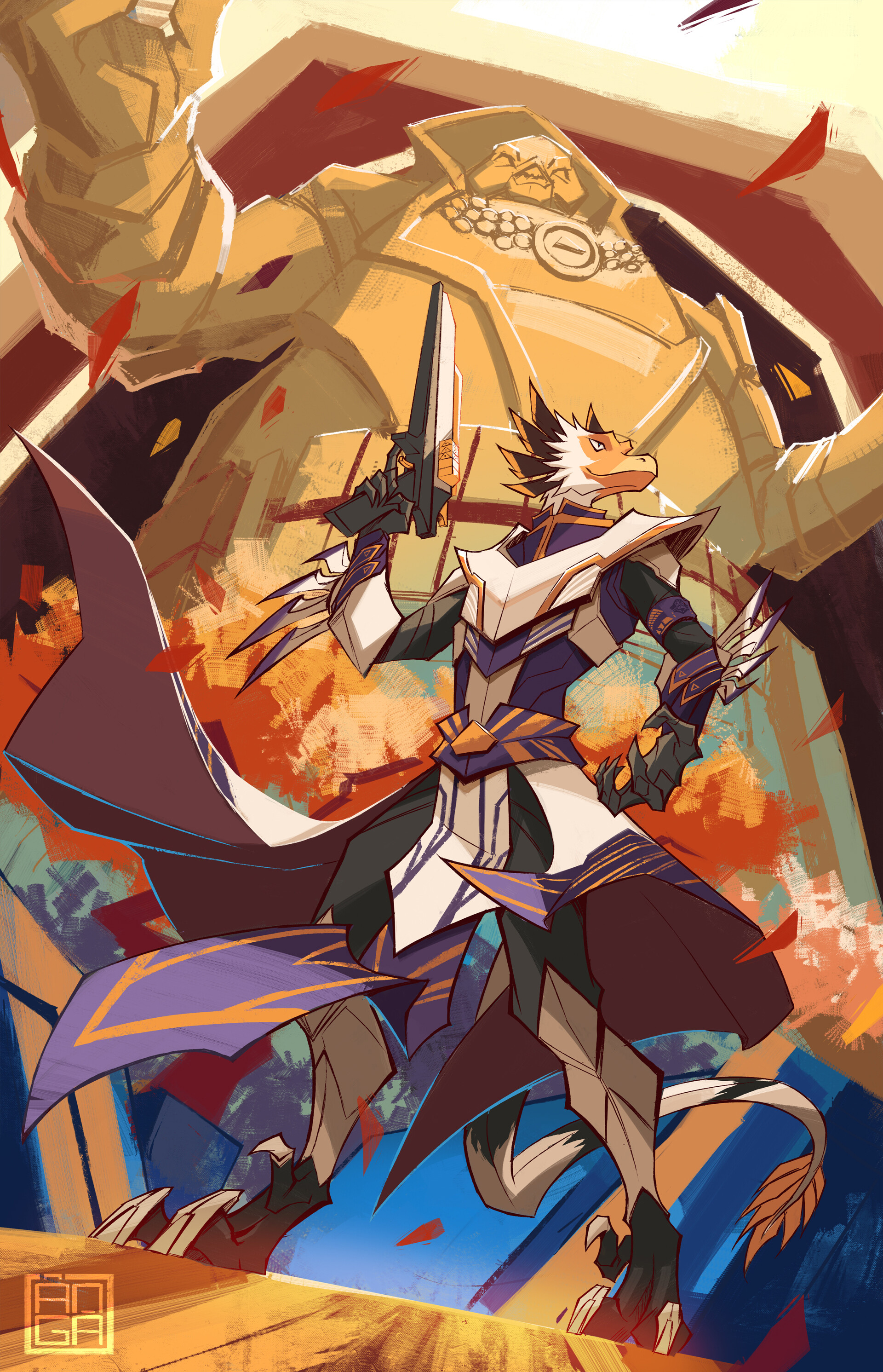 ArtStation - DESTINY - Raptor Warlock (or just fancy chicken)