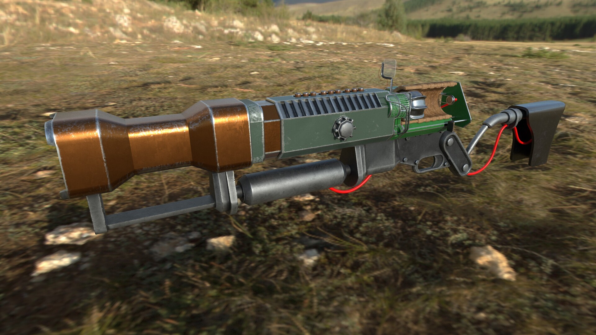 ArtStation - Fallout 4: British Laser Rifle