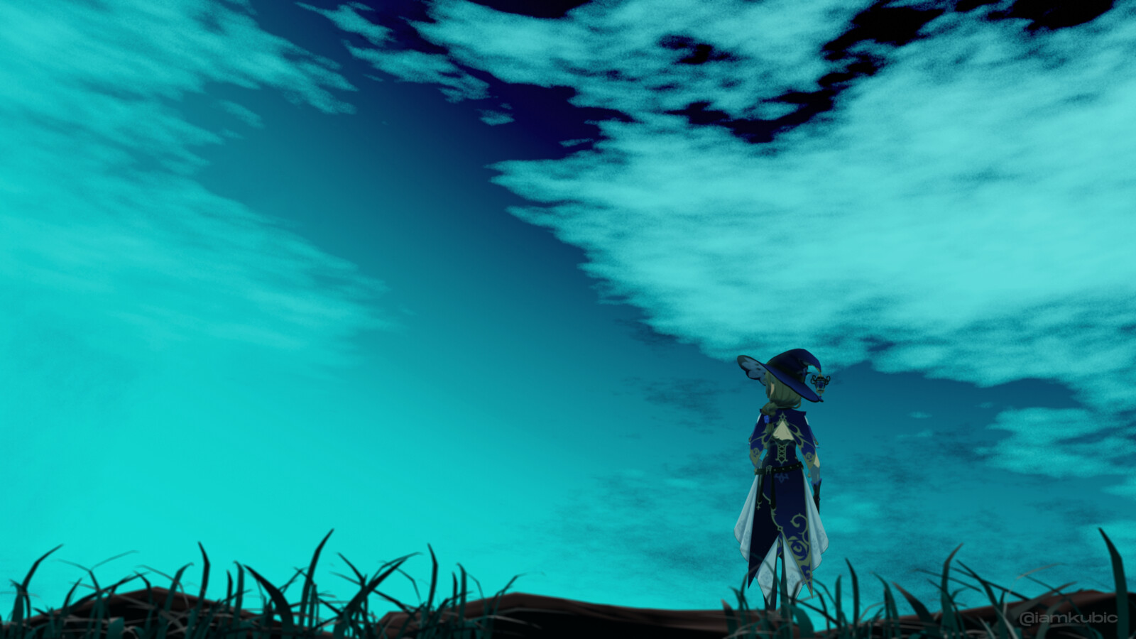 Vighnesh Pradhan - Fan art of Lisa from Genshin Impact