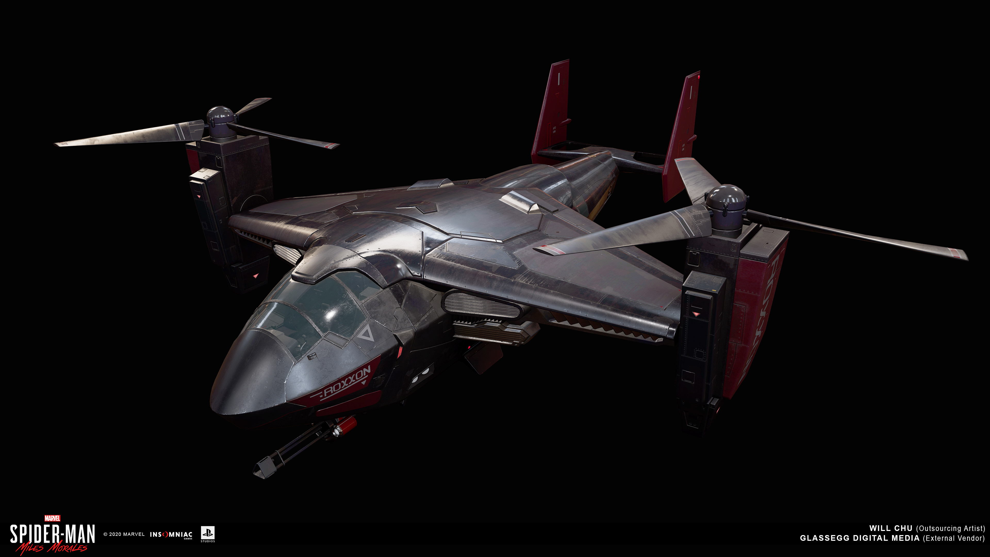 Will Chu - Marvel's Spider-man Miles Morales: Roxxon Helicopter