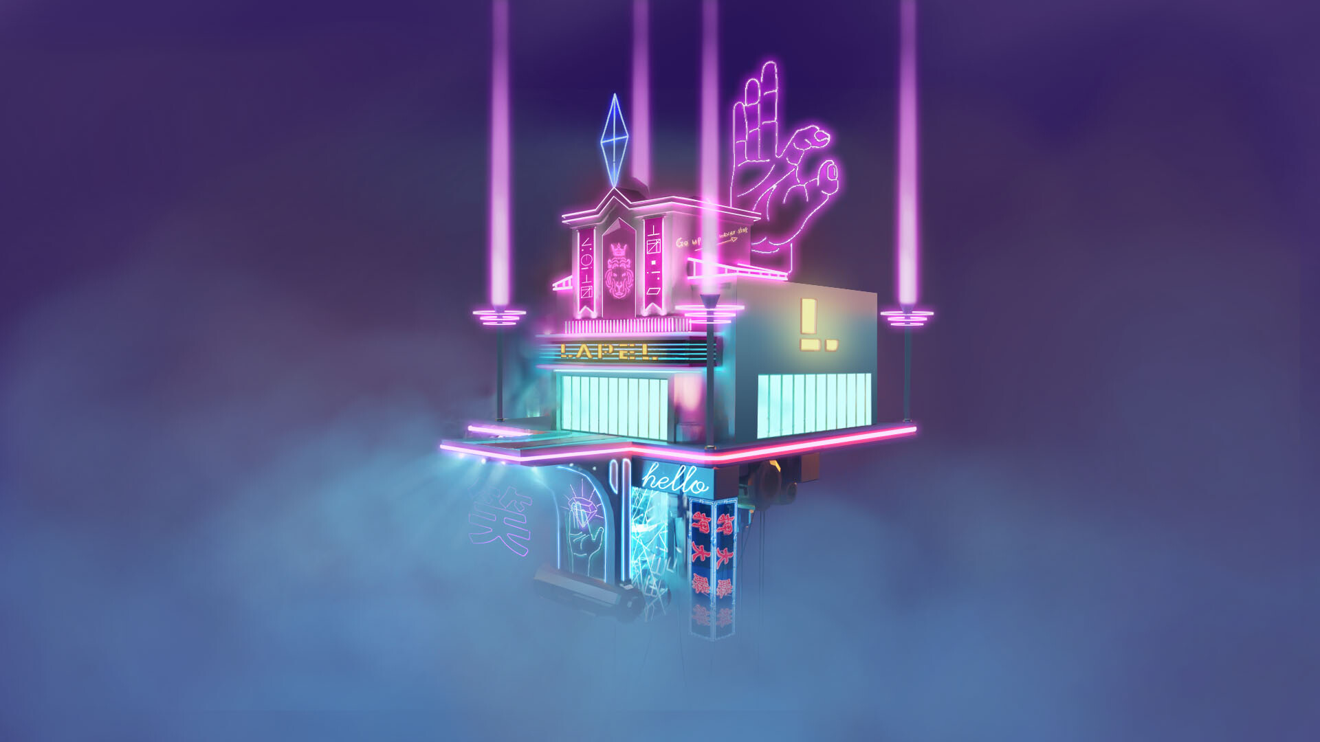 ArtStation - Neon city