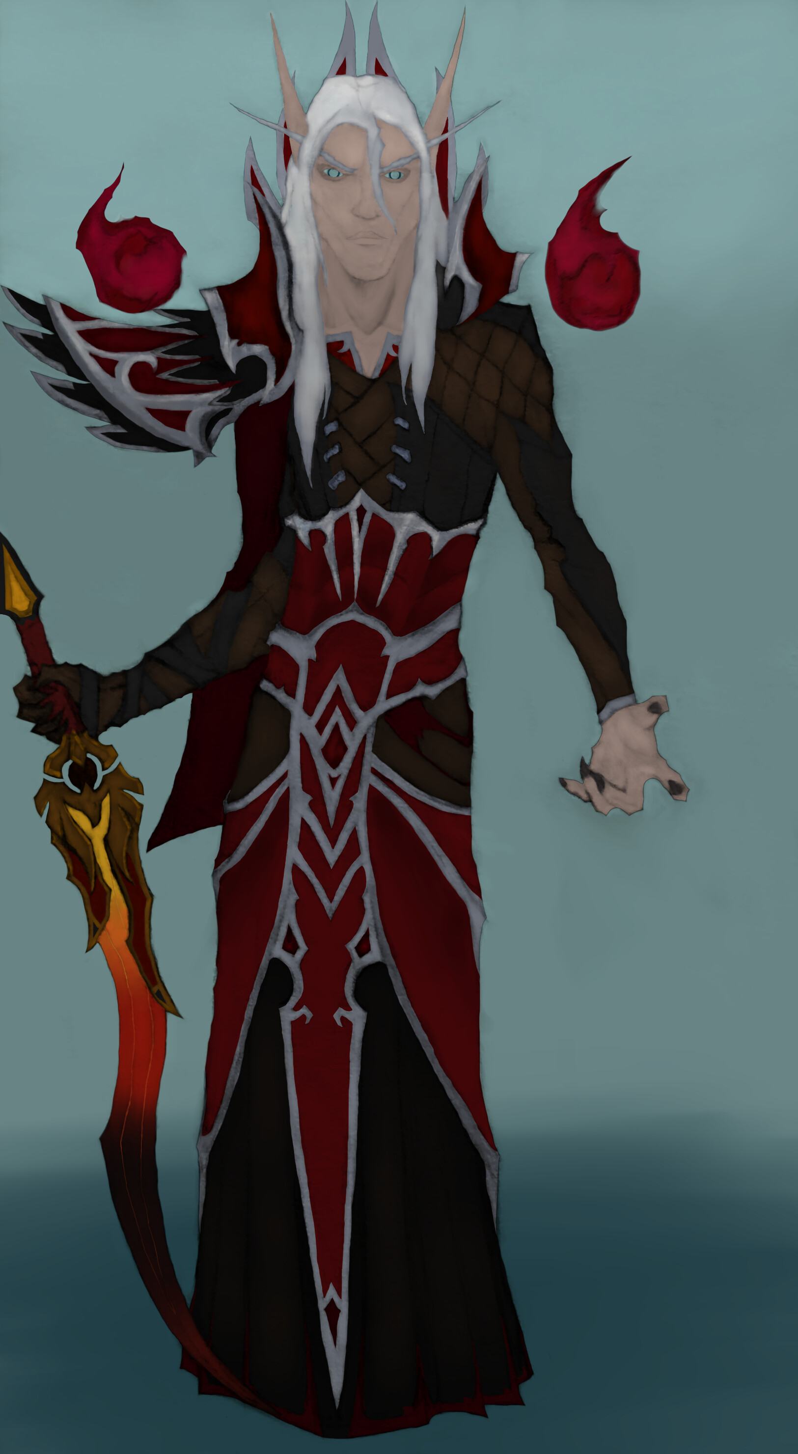 ArtStation - Kael'thas Sunstrider with Felo'melorn fanart