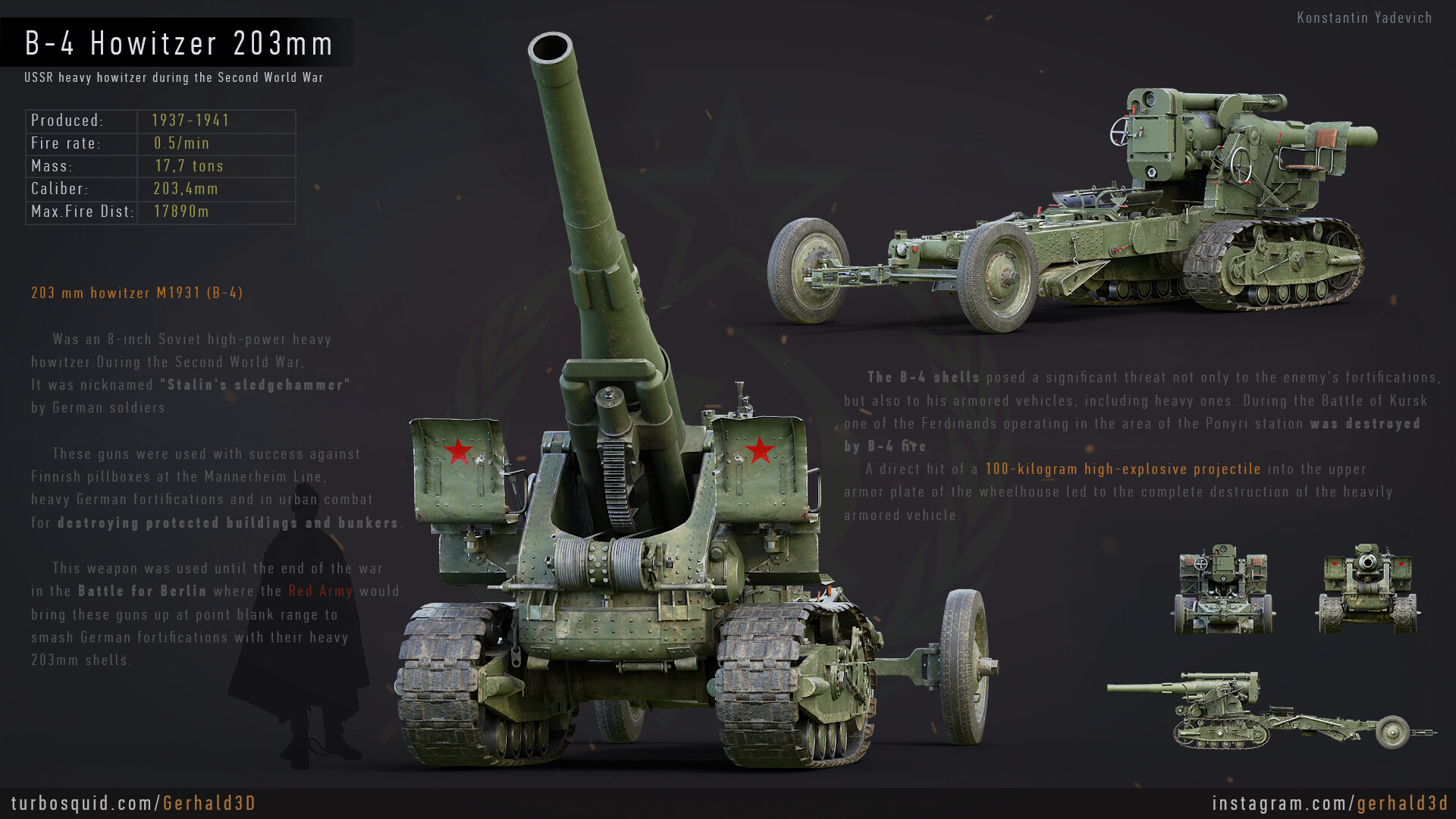Konstantin Gerhald3D - 203mm B-4 Howitzer