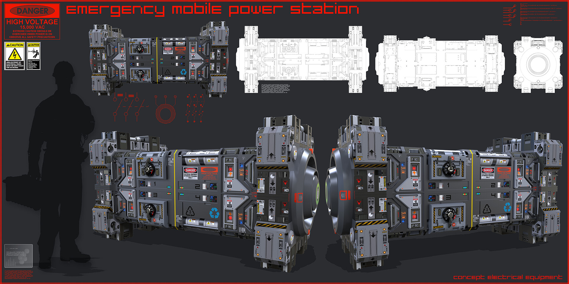 ArtStation - Concept Emergency Power Station