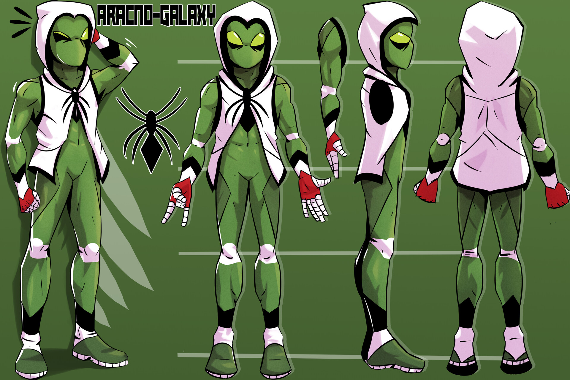 ArtStation - aracno-galaxy (original character inspired by spiderverse)