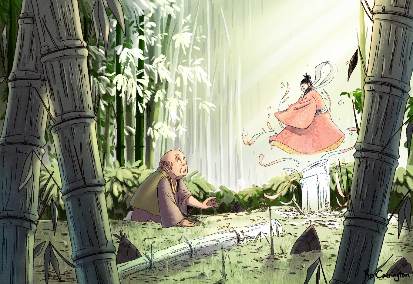 ArtStation - Princess Kaguya - Folktale Week 2020