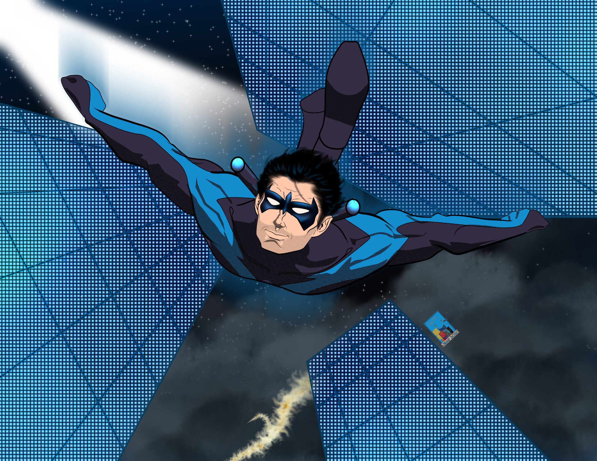 ArtStation - Nightwing Diving