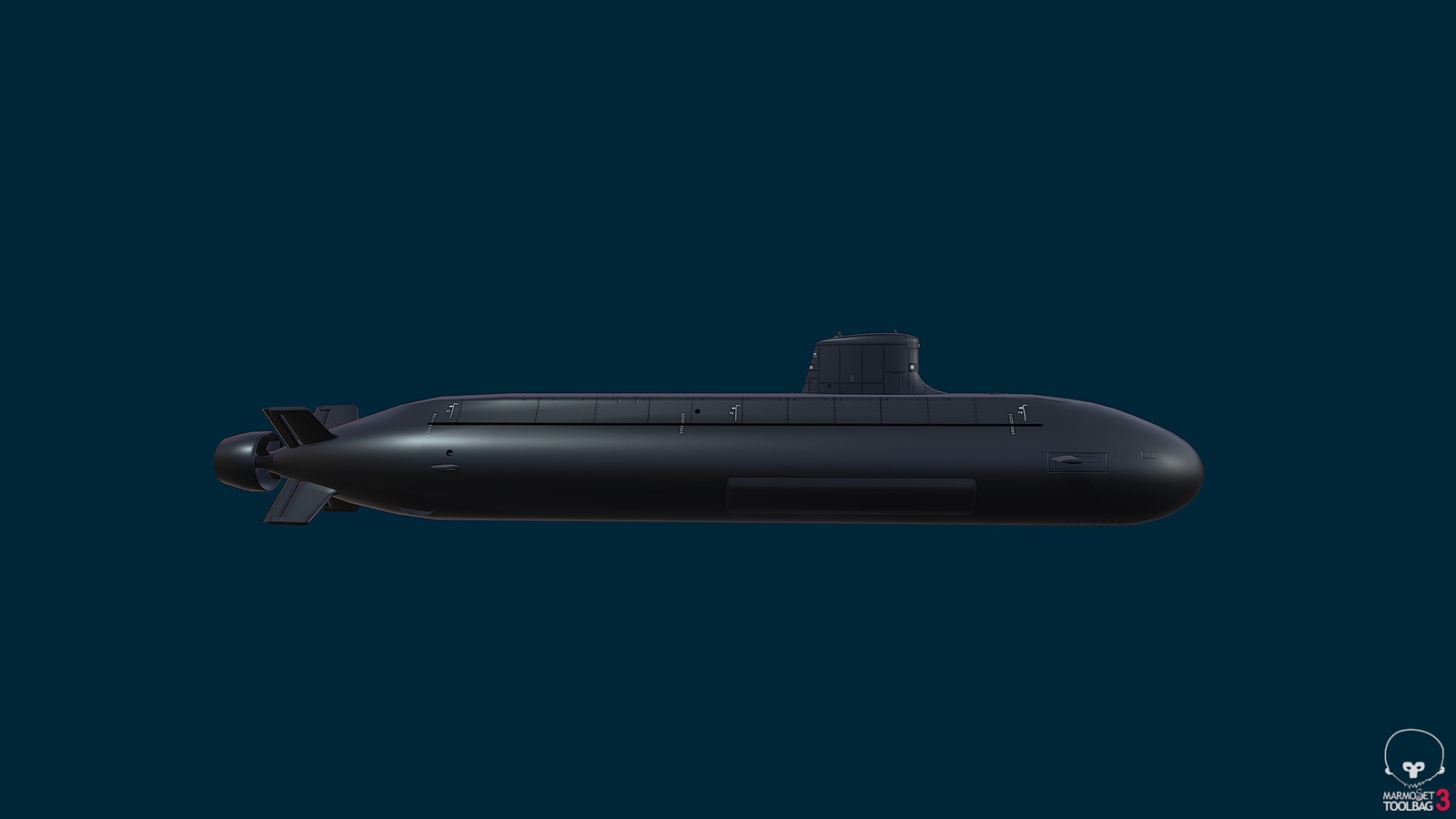 Mich73B-art - Suffren Class SSN Submarine