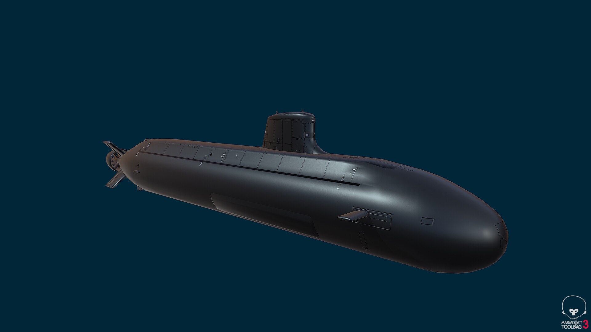 Mich73B-art - Suffren Class SSN Submarine