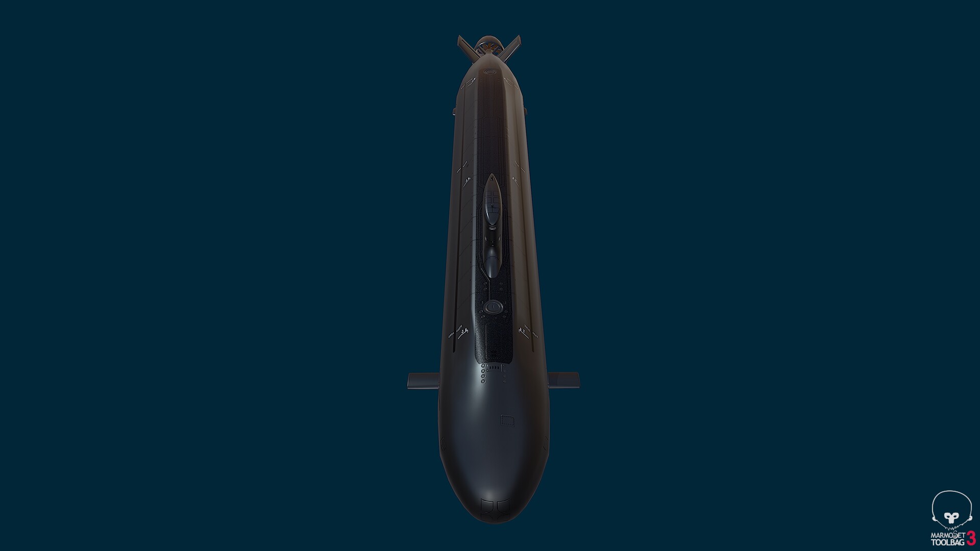 Mich73B-art - Suffren Class SSN Submarine