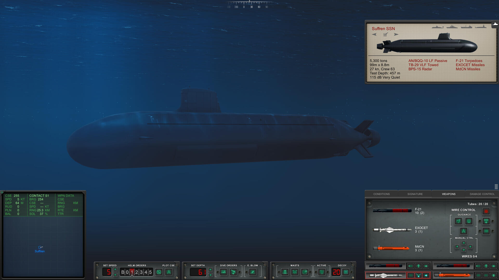 Mich73B-art - Suffren Class SSN Submarine