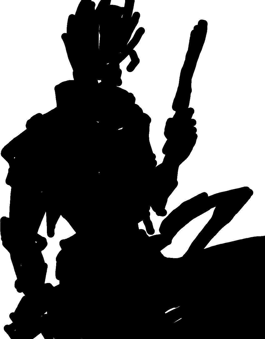 ArtStation - silhouette of humanoid typhoon