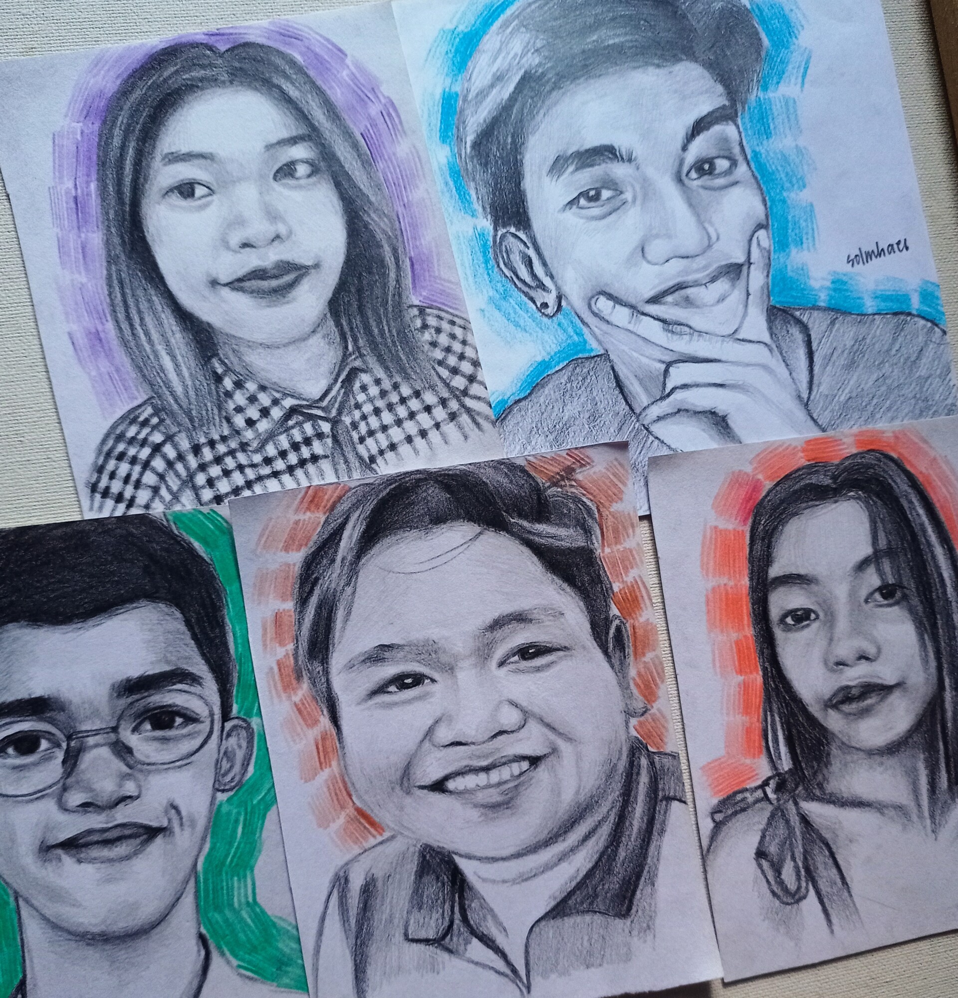 ArtStation - freehand portrait sketches