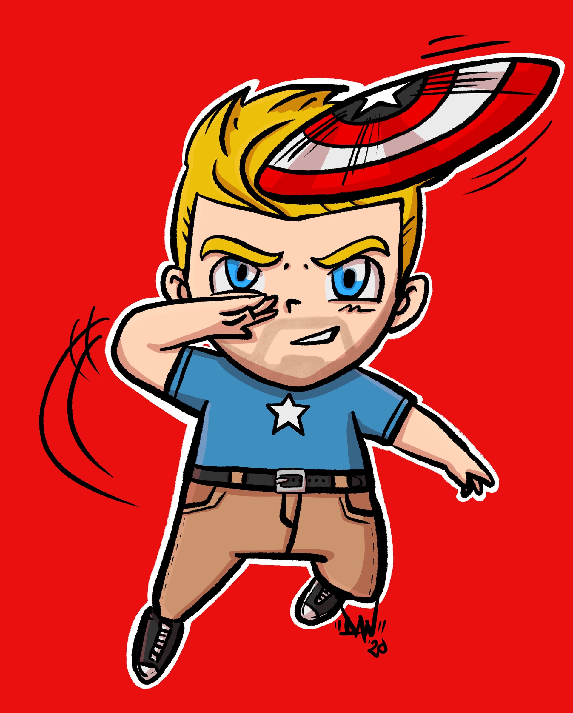 ArtStation - Chibi Steve Rogers