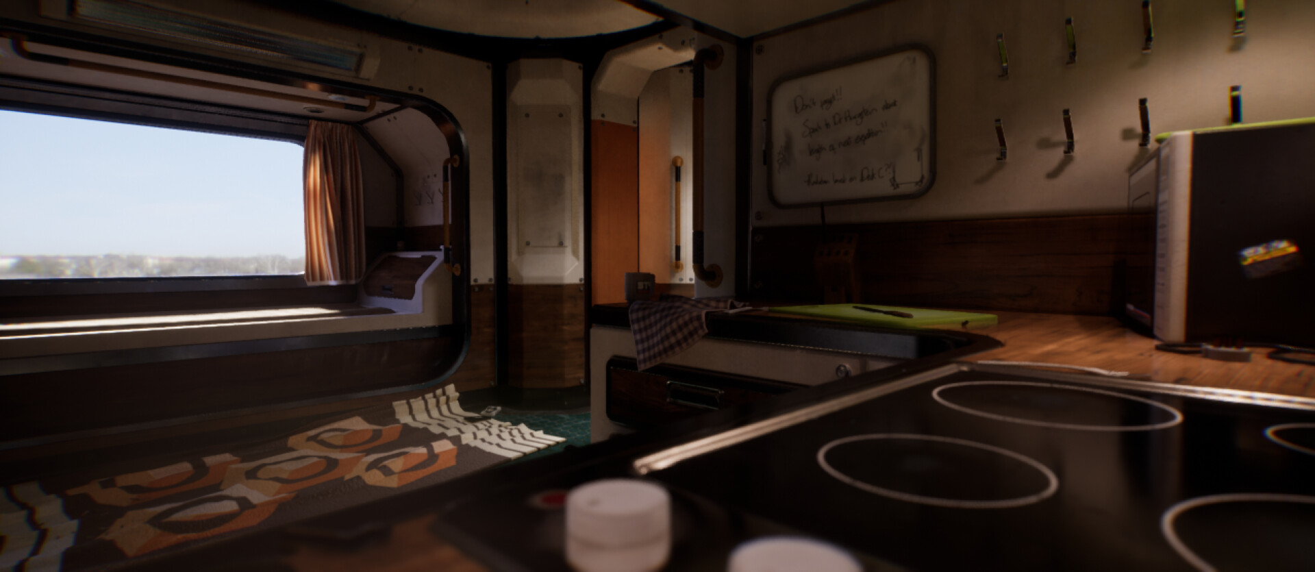 ArtStation - Sci Fi Bunk Lighting Study in 3 flavors