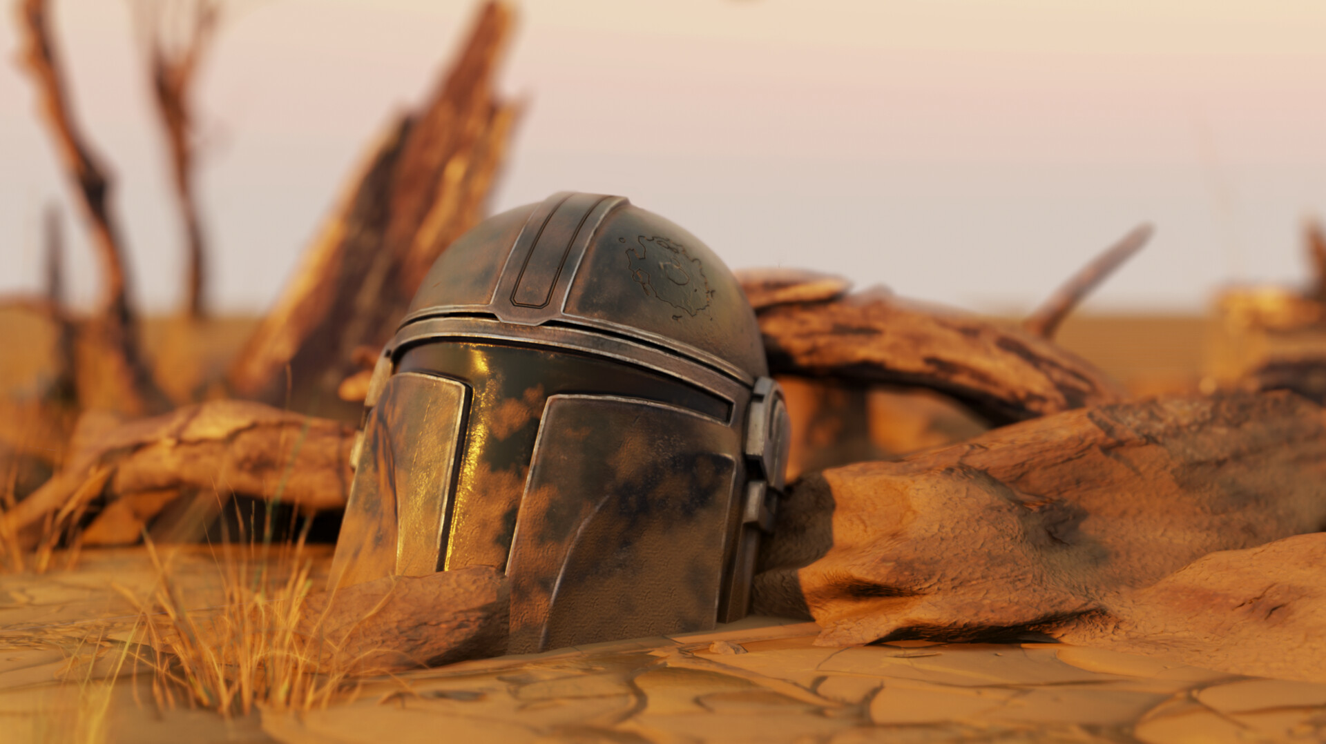 ArtStation - Mandalorian Helmet