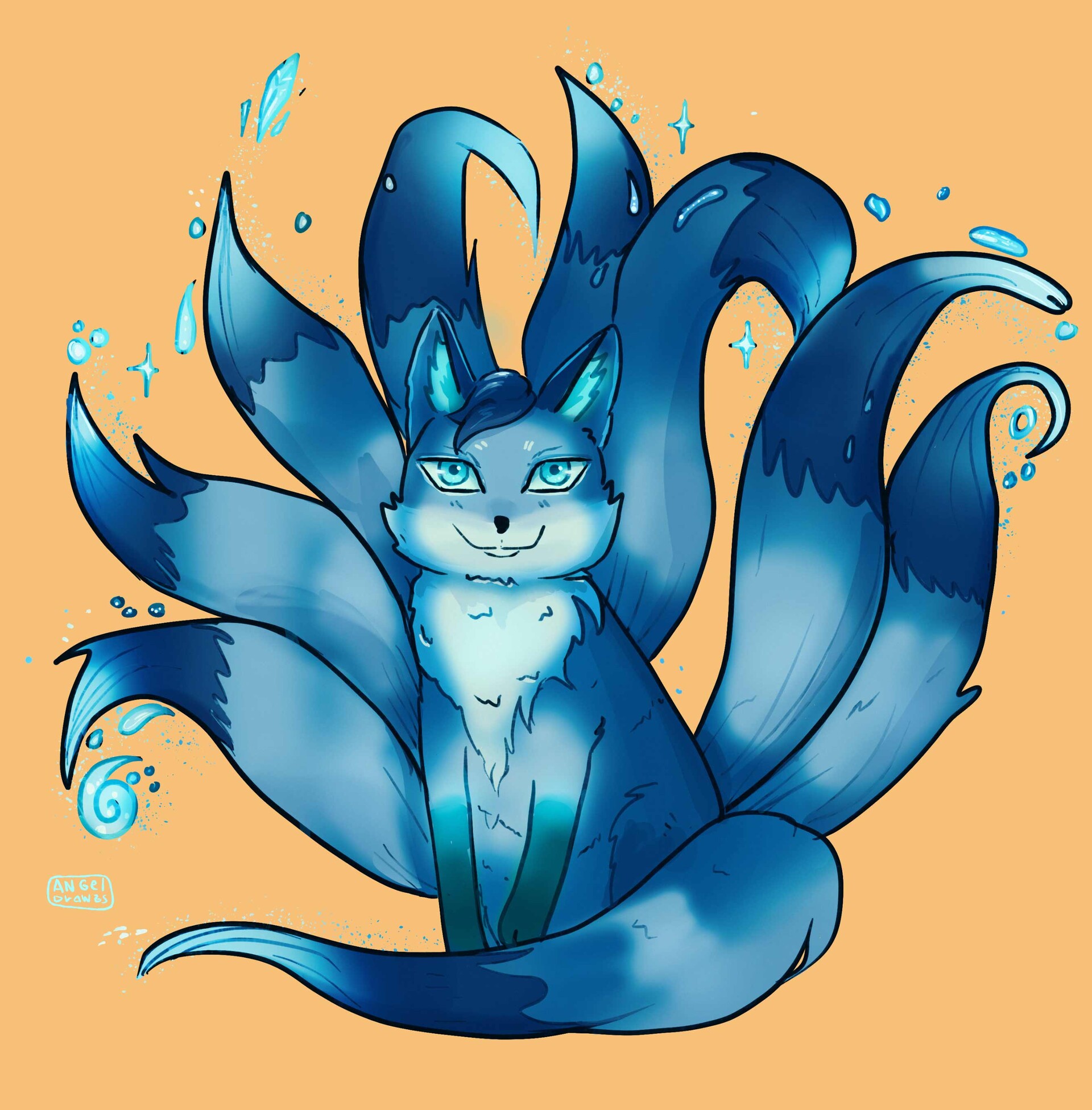 ArtStation - ocean kitsune