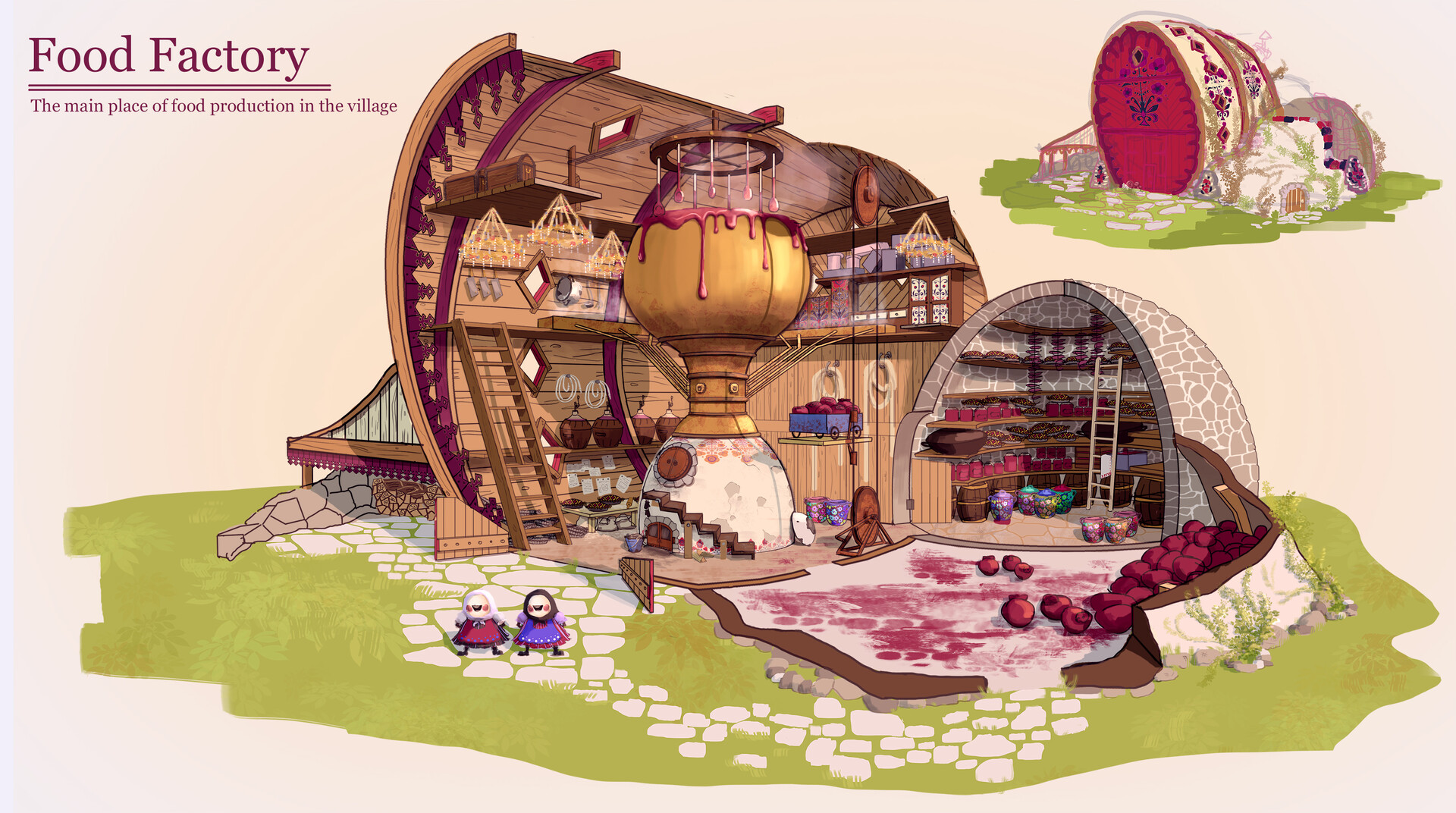 ArtStation - Babushka's Food Factory
