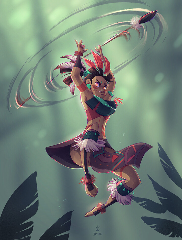 ArtStation - CDC - Aztec Warrior