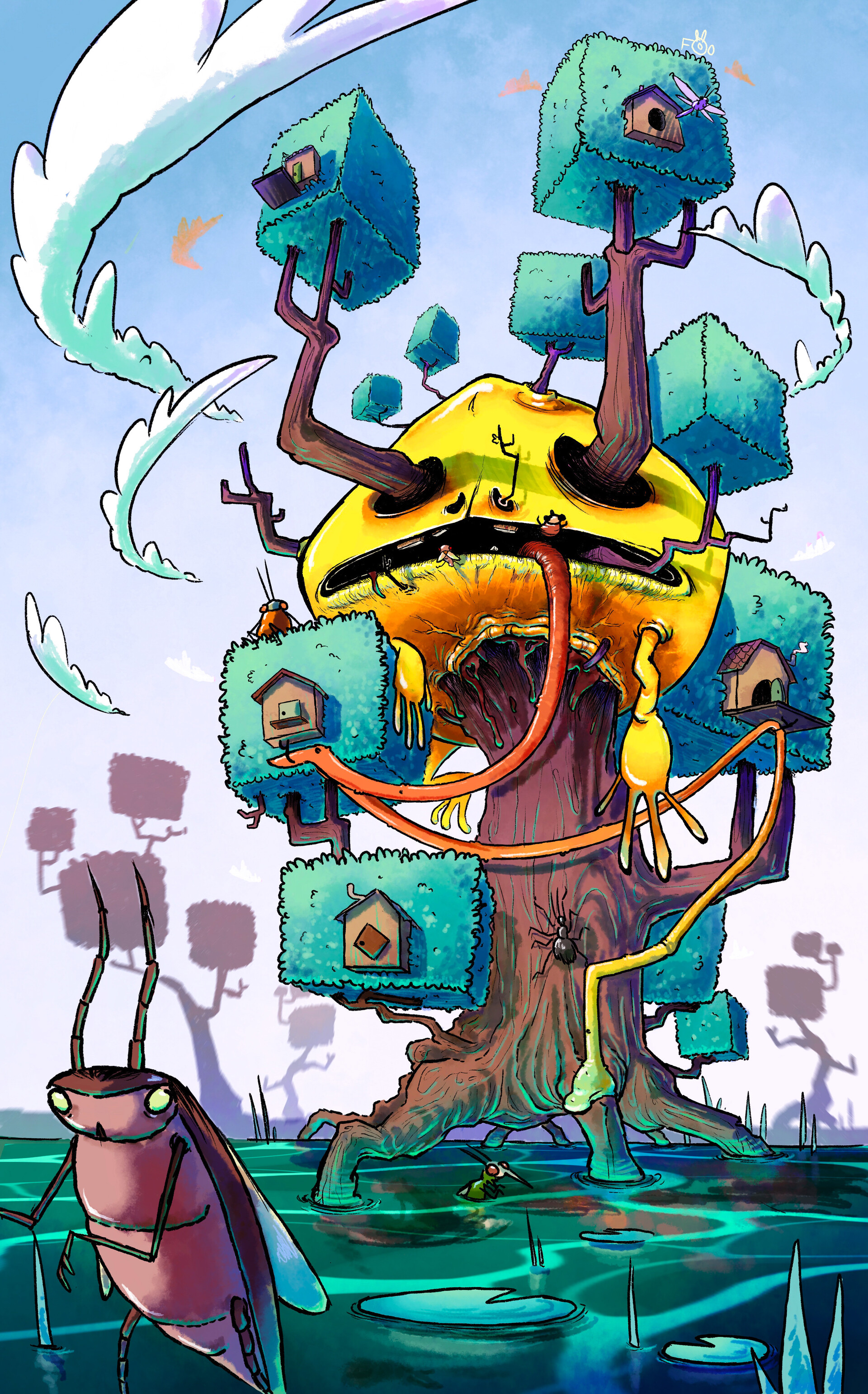 ArtStation - Frog Treehouse