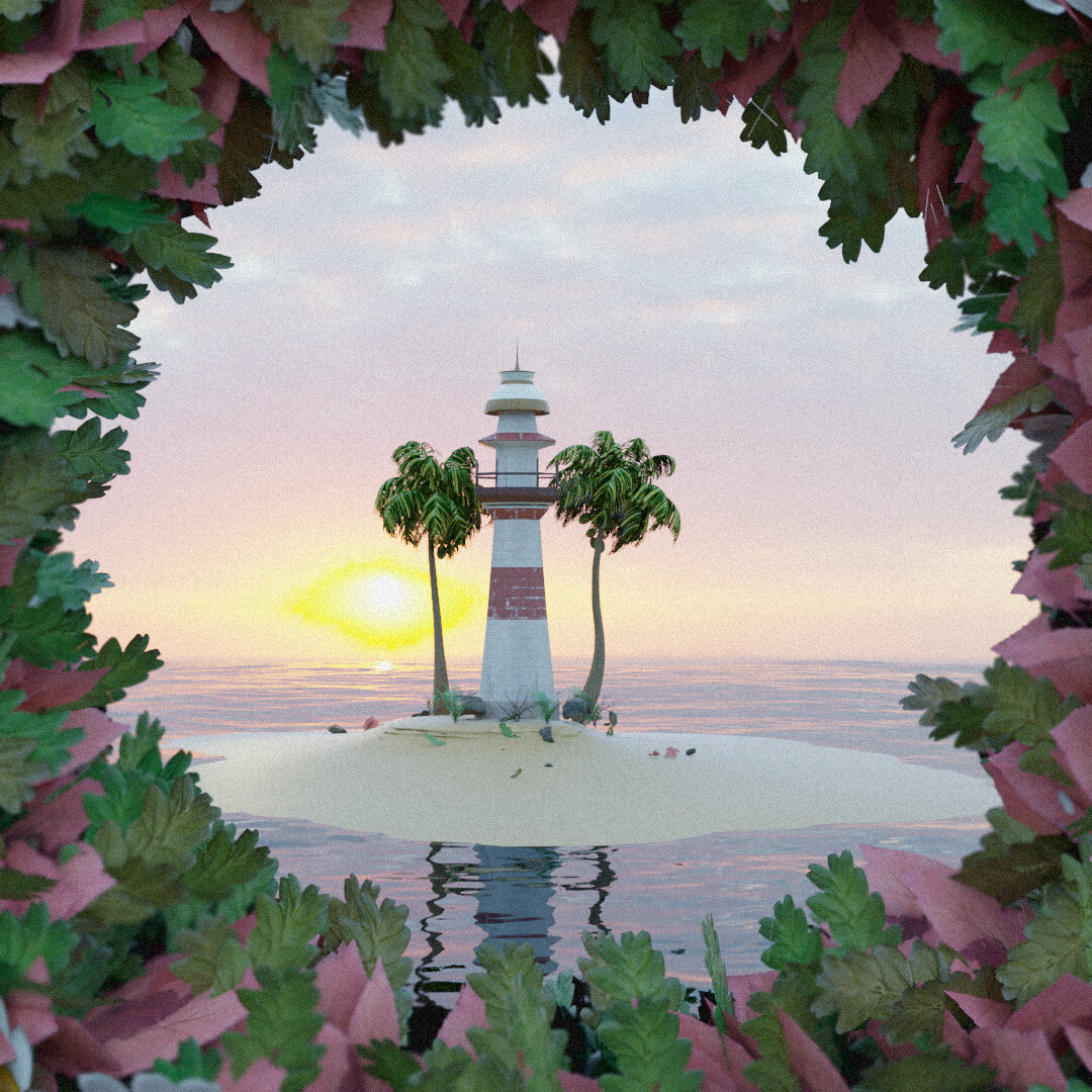 ArtStation - sunset paradise