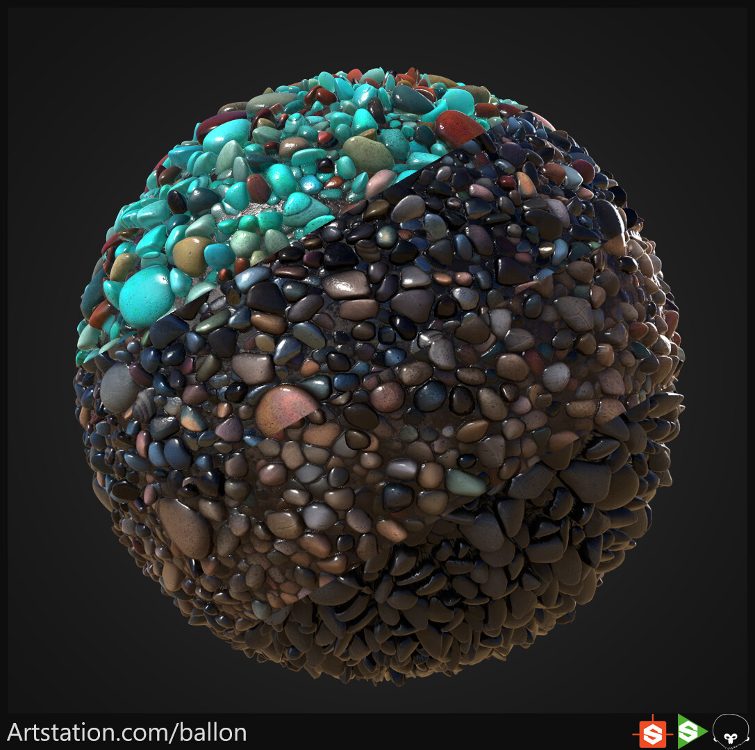ArtStation - Pebbles Material