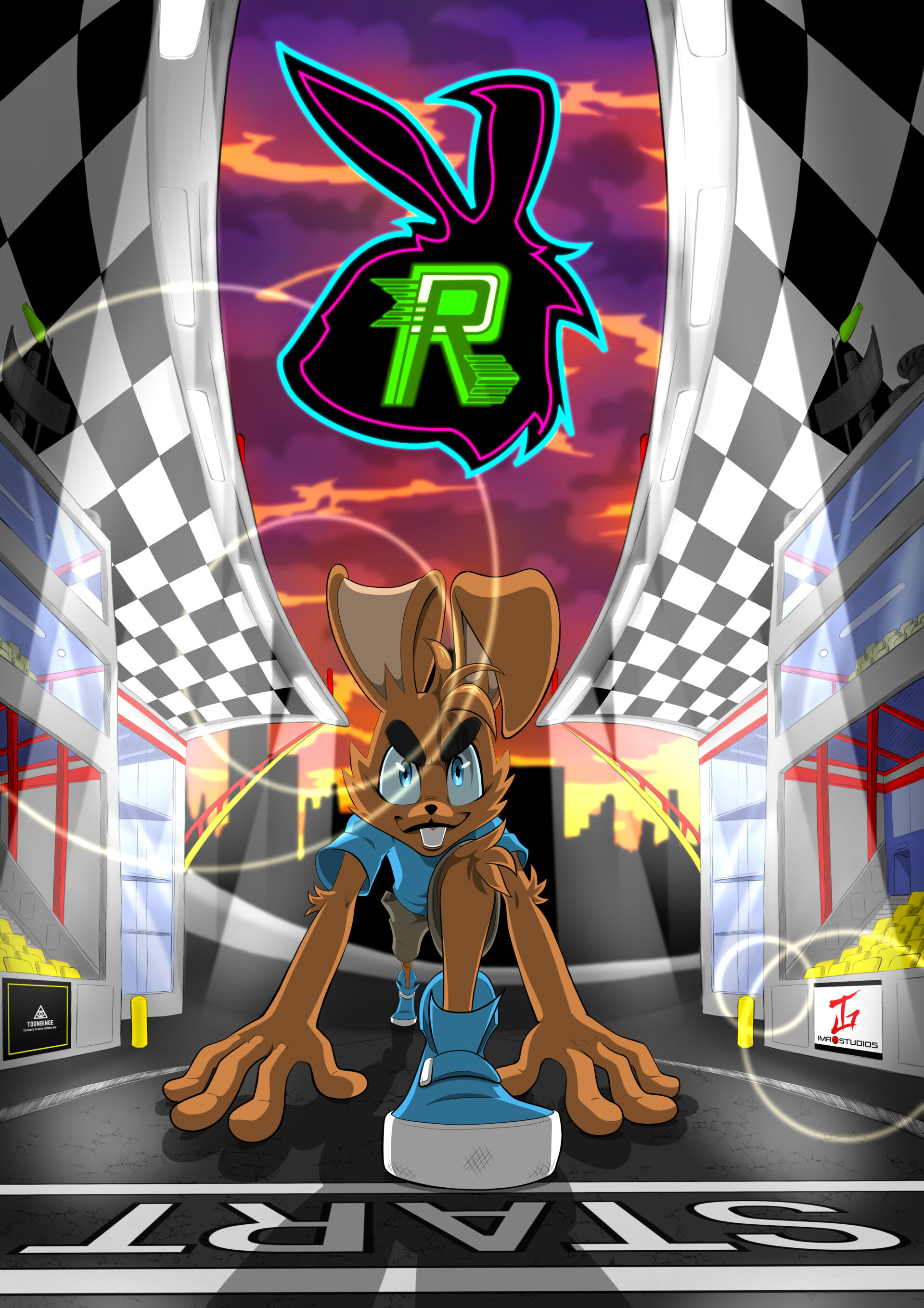 ArtStation - Racing Rabbits Trailer poster art