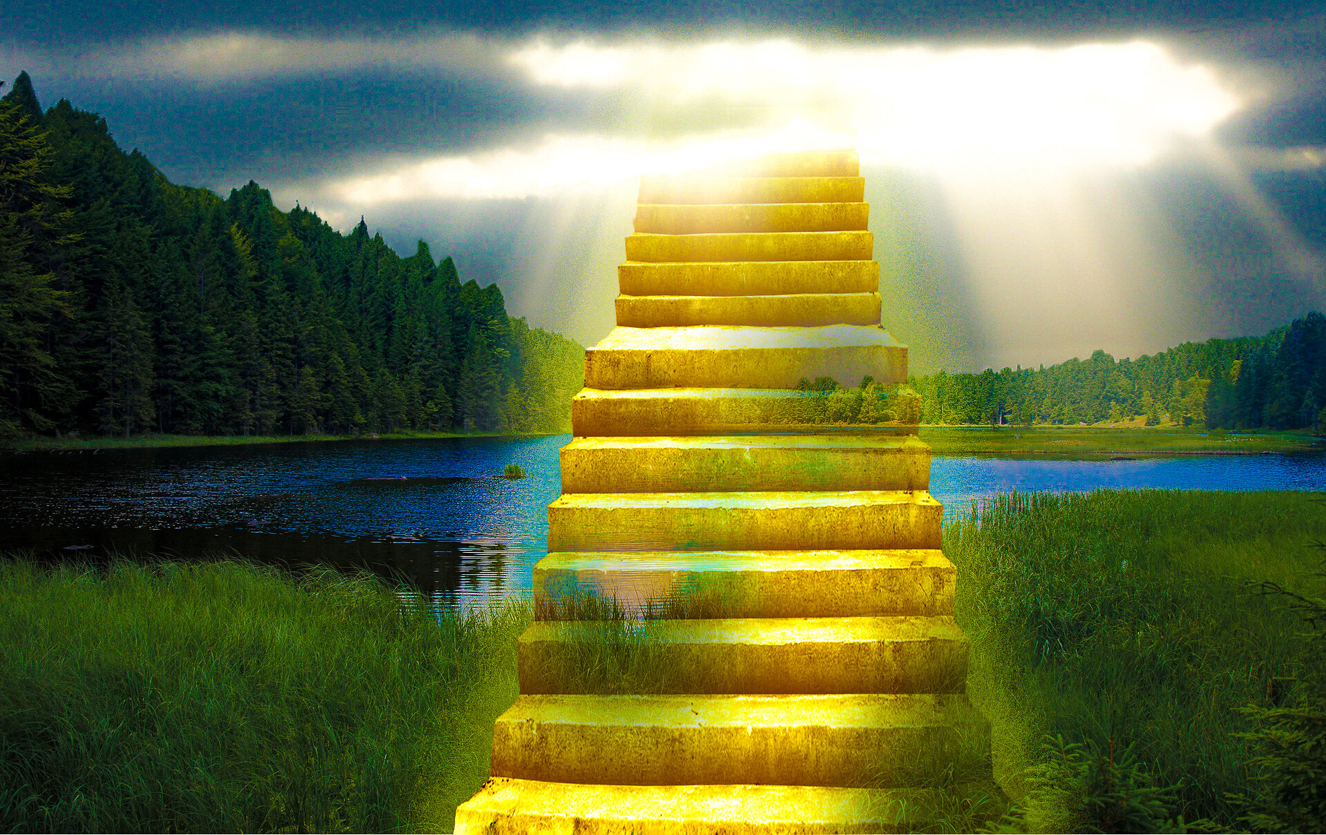 ArtStation - Golden Stairs