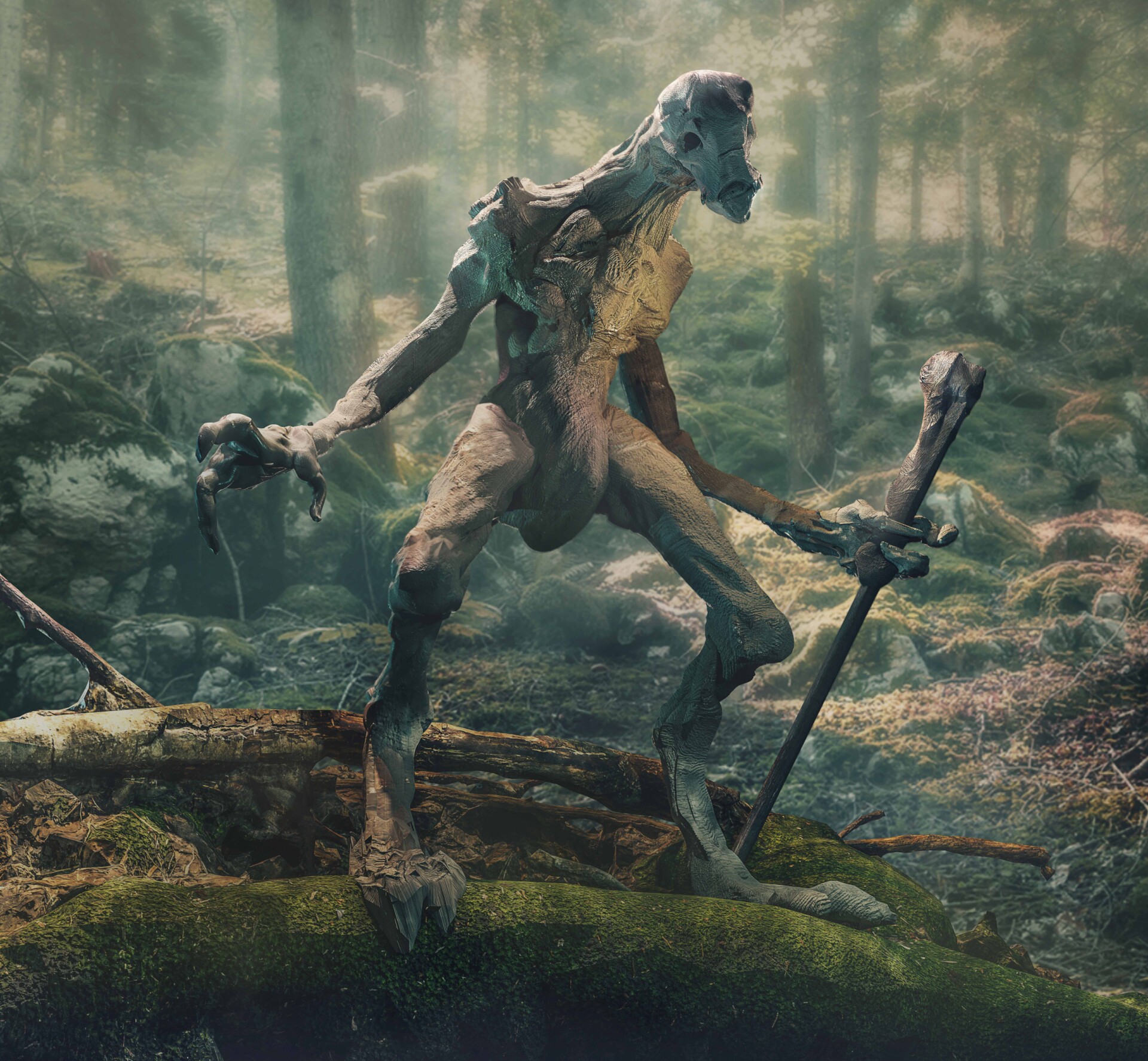 ArtStation - Clay Sculpt - Forest Creature