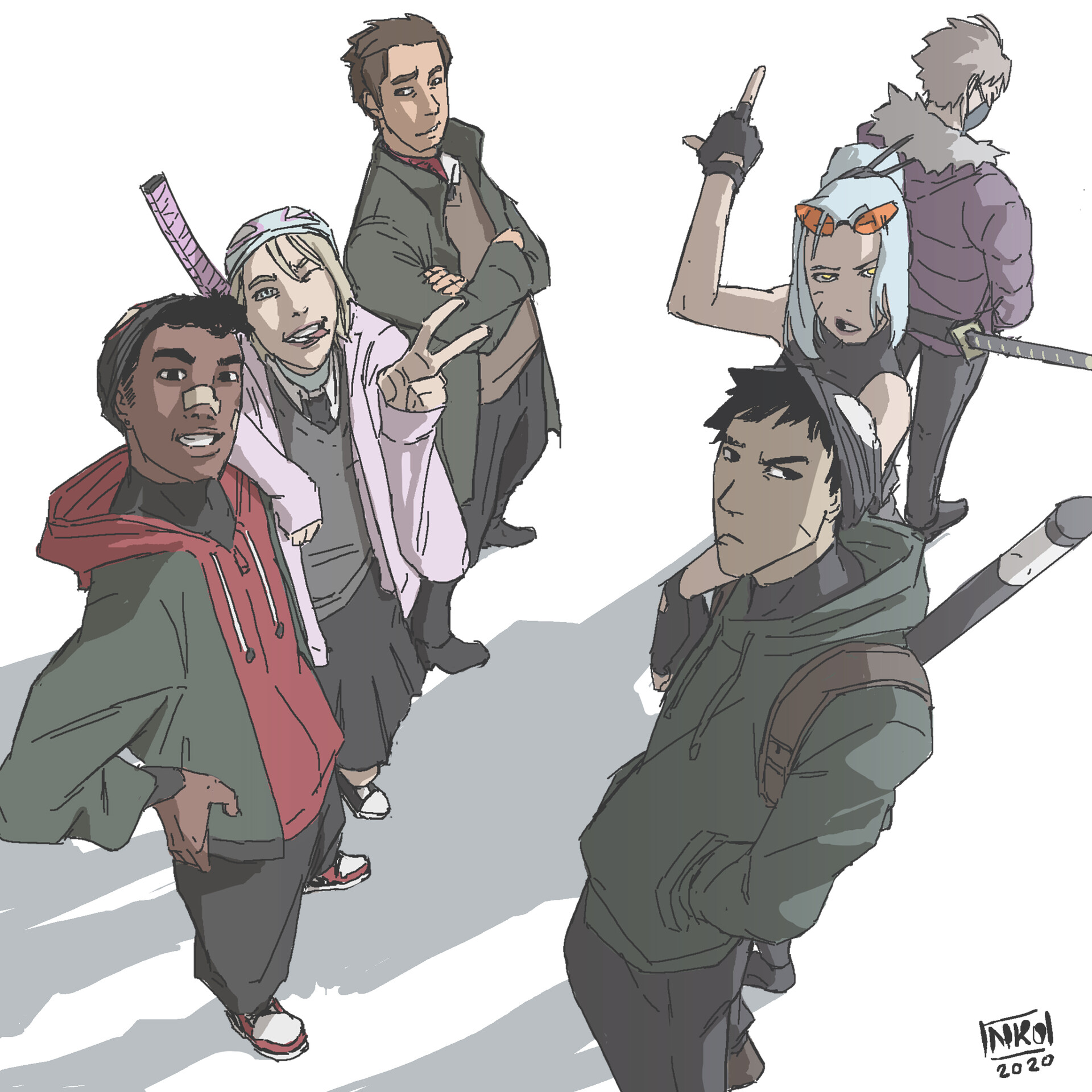 how to draw characters in perspective