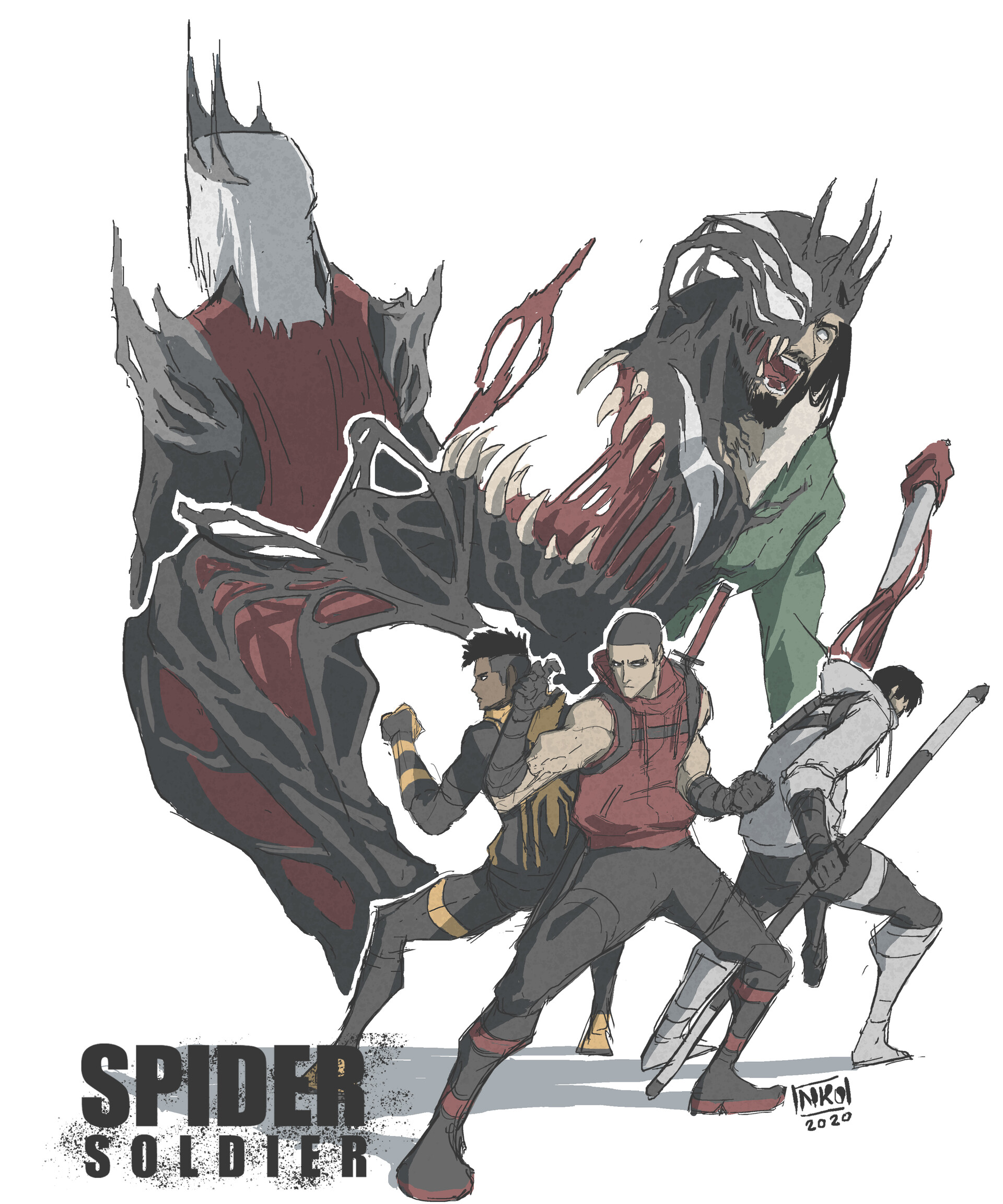 ArtStation - Symbiote War (Spider Soldier)