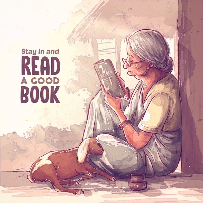 ArtStation - Stay in and read a good book