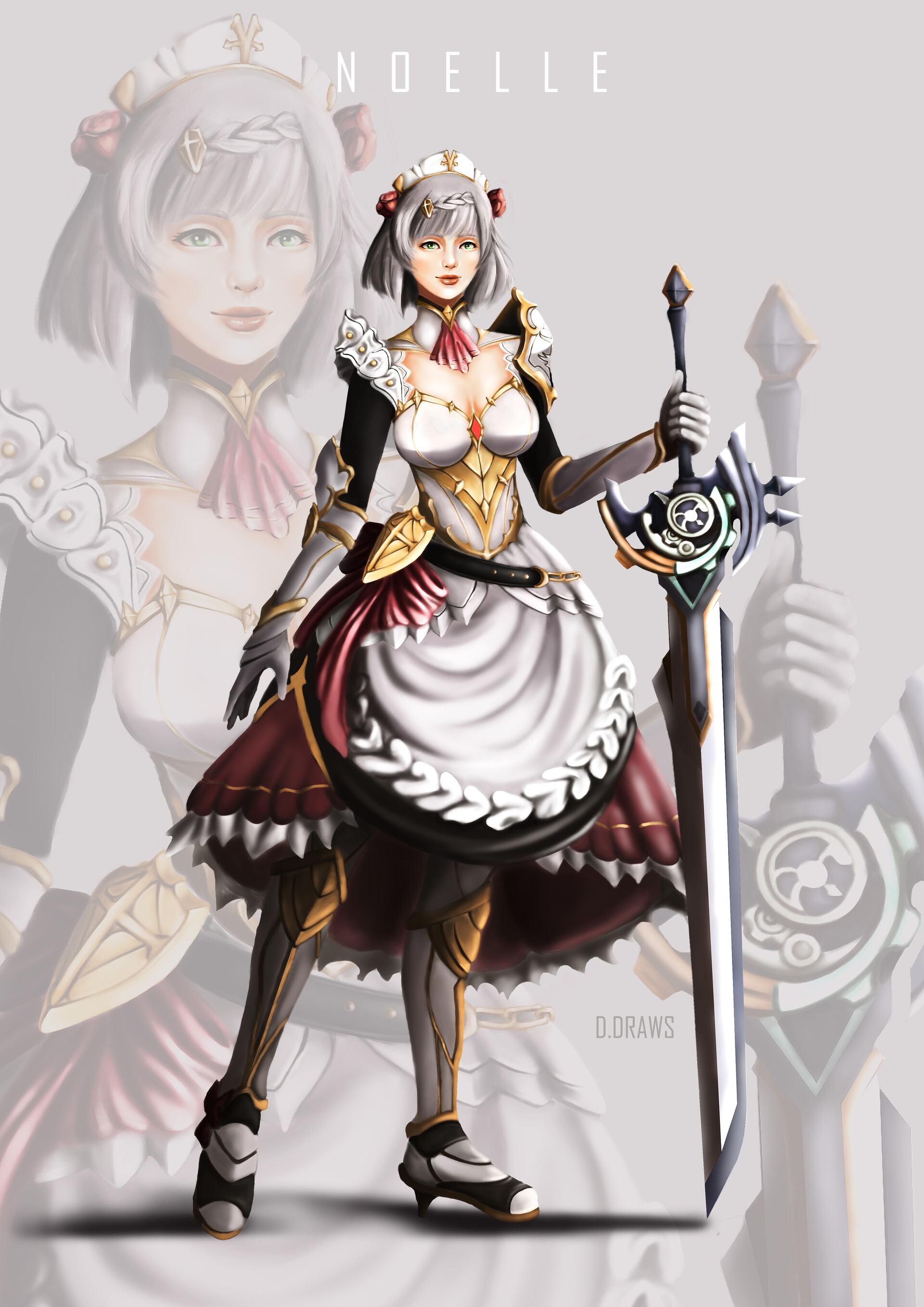 ArtStation - Noelle of Genshin Impact!