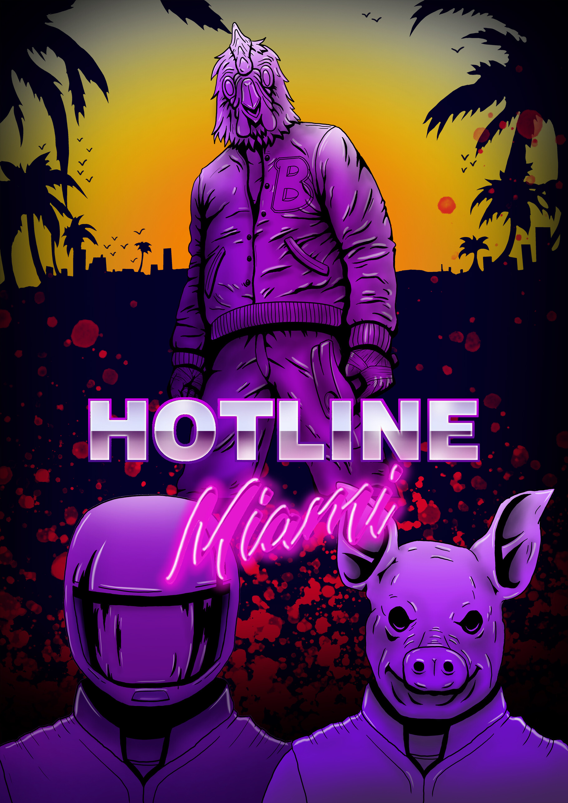 ArtStation - Hotline Miami Synthwave