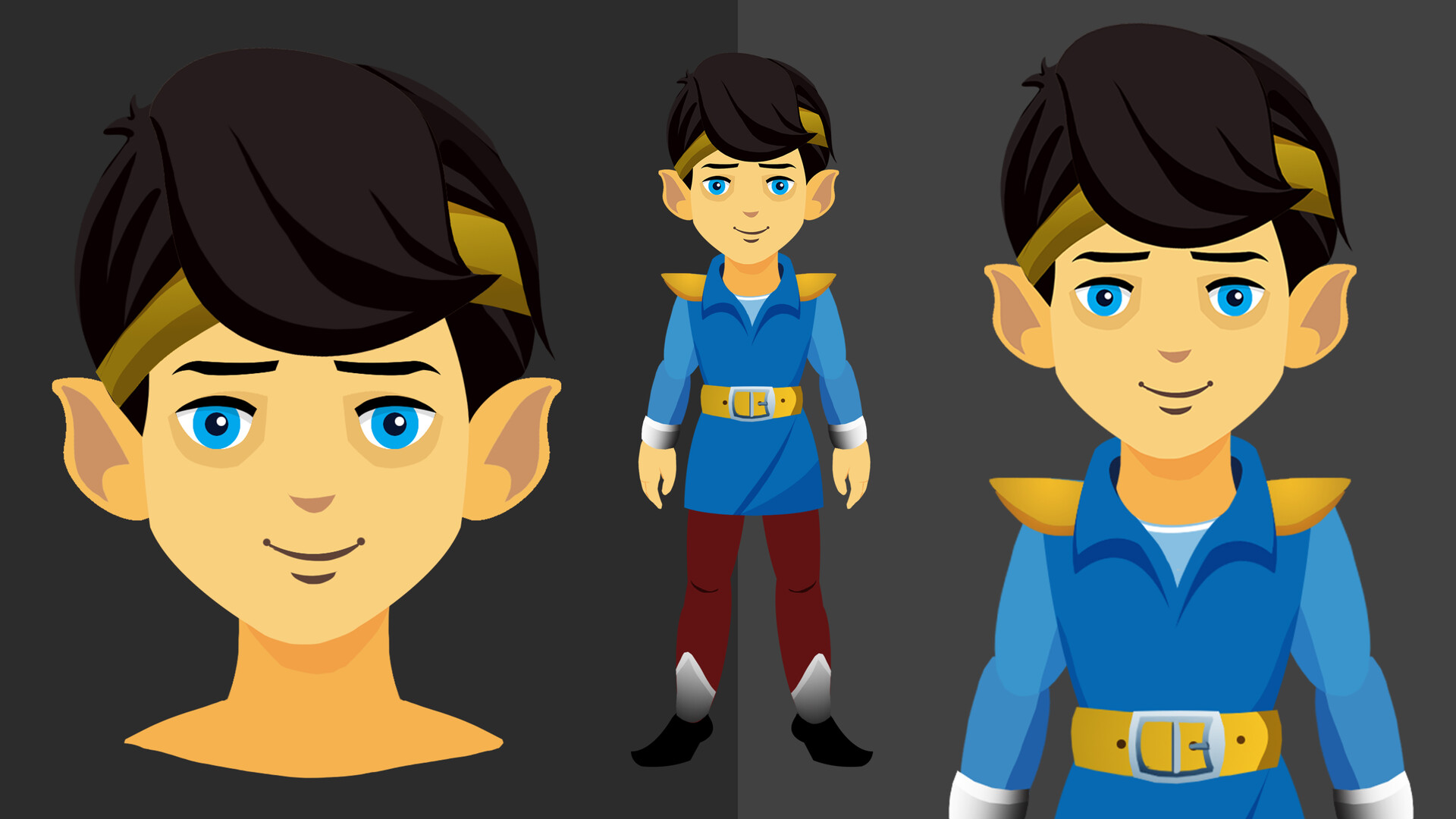 ArtStation - Cartoon boy elves character