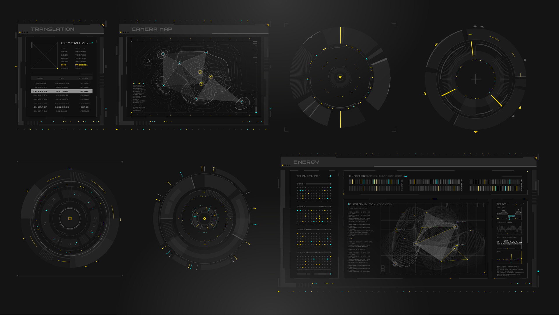Olga Ryzhychenko - Sci Fi Interfaces Set