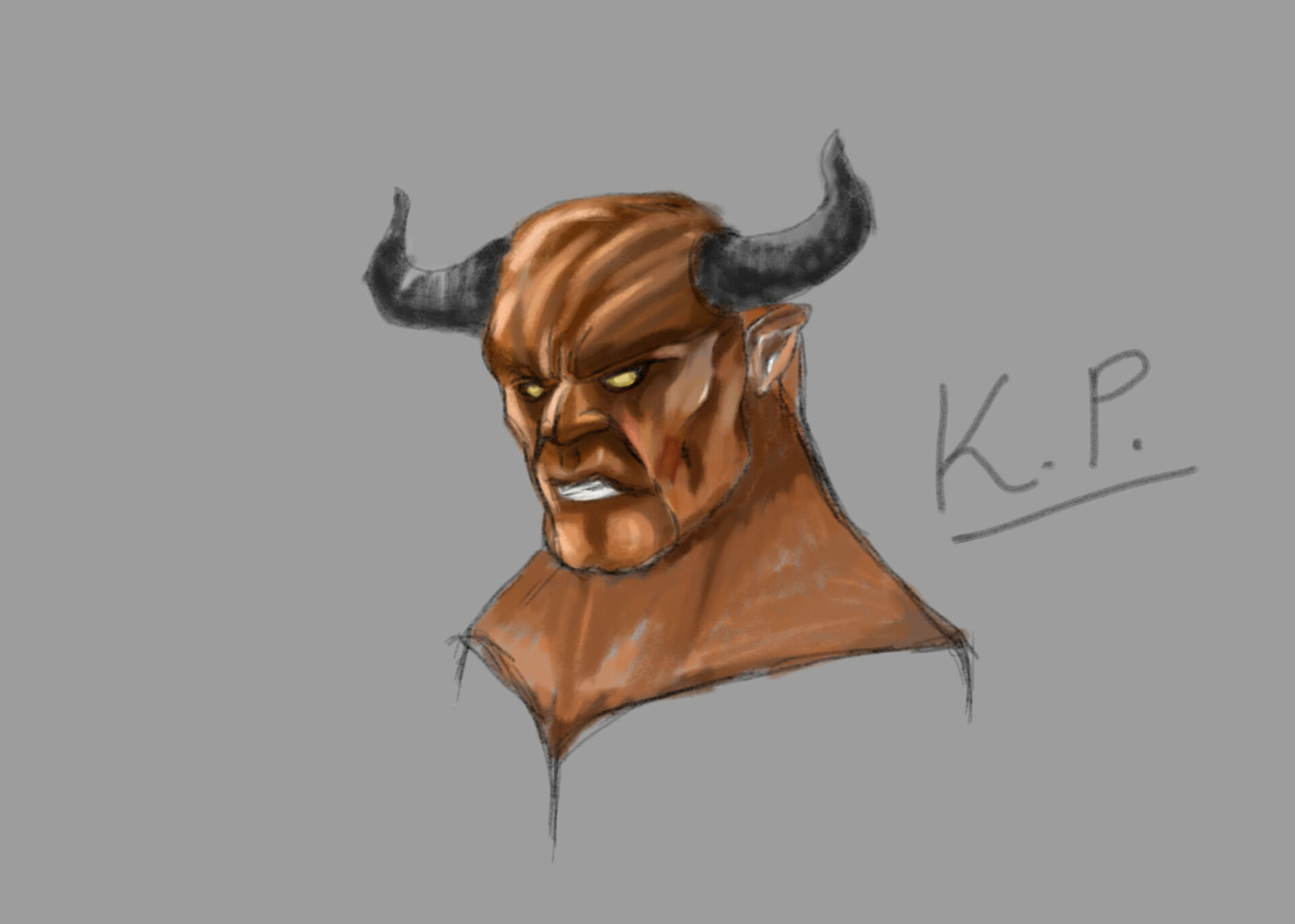 ArtStation - demon portrait